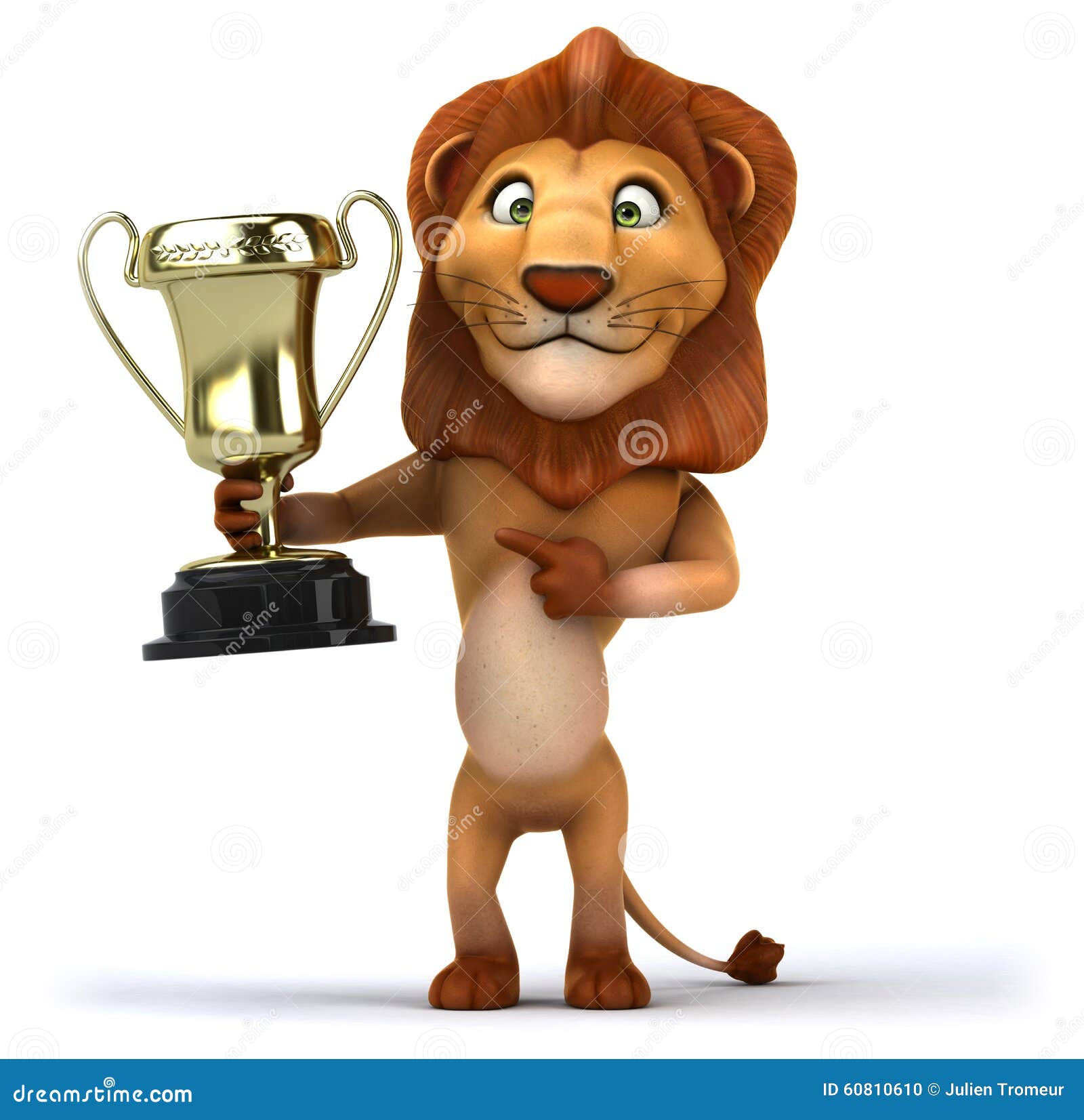 Fun lion stock illustration. Illustration of beauty, mammal - 60810610