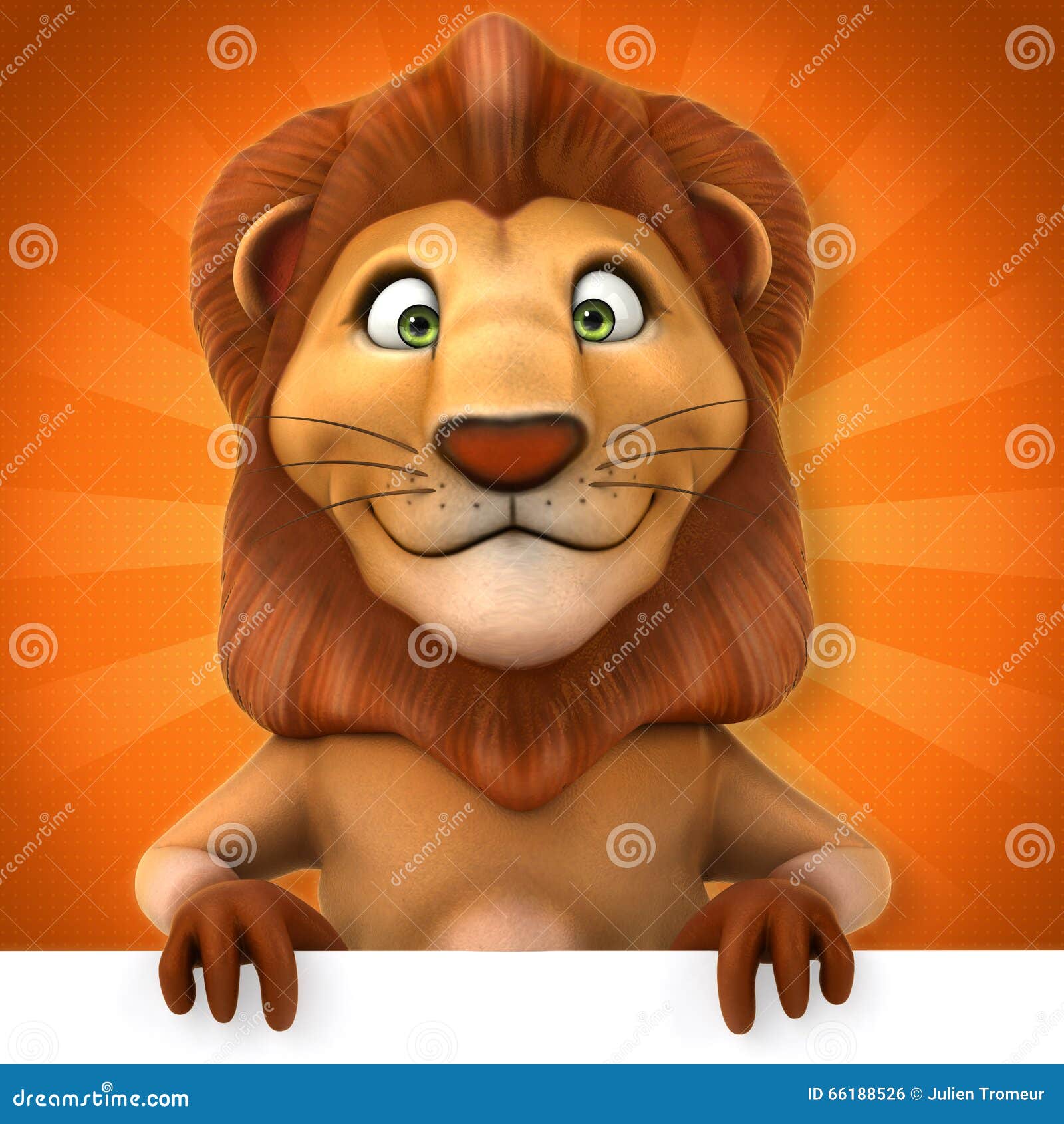 Fun lion stock illustration. Illustration of circus, white - 66188526