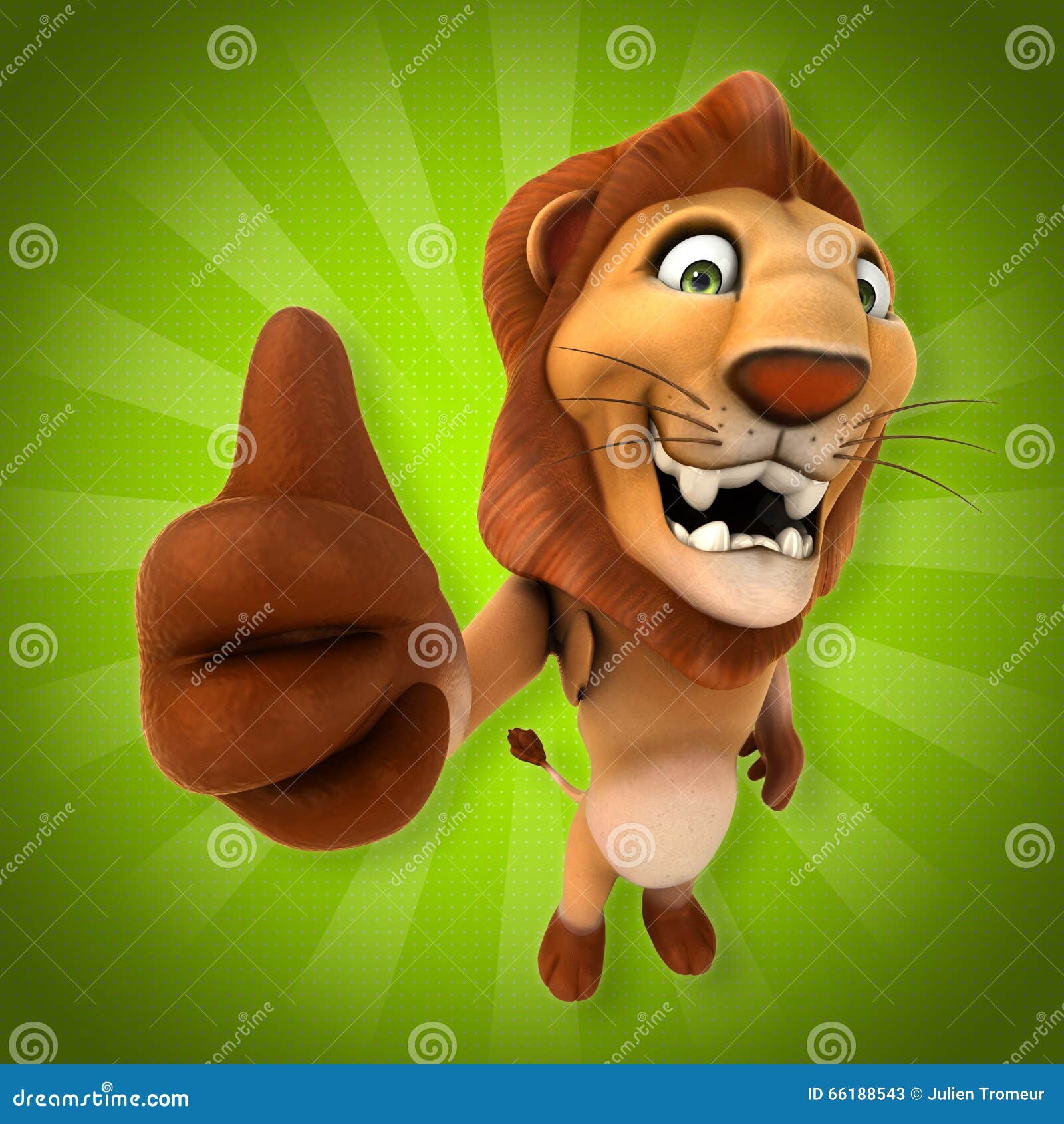 Fun lion stock illustration. Illustration of isolated - 66188543