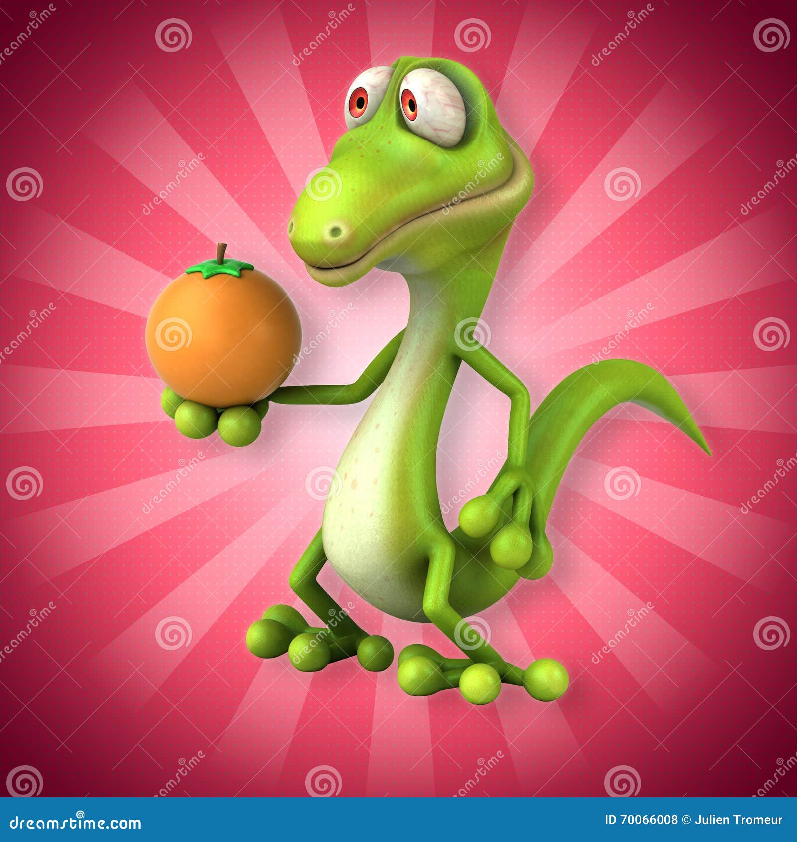 Fun lizard stock illustration. Illustration of animal - 70066008