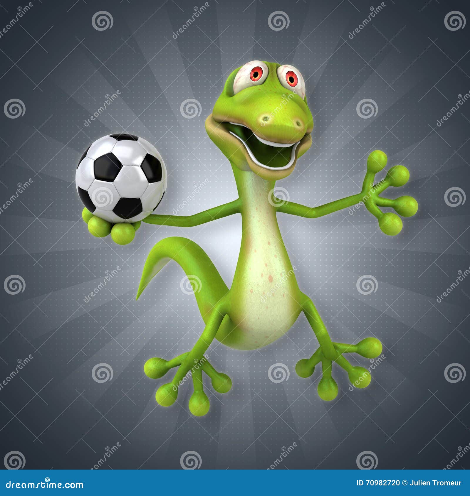 Fun lizard stock illustration. Illustration of sport - 70982720