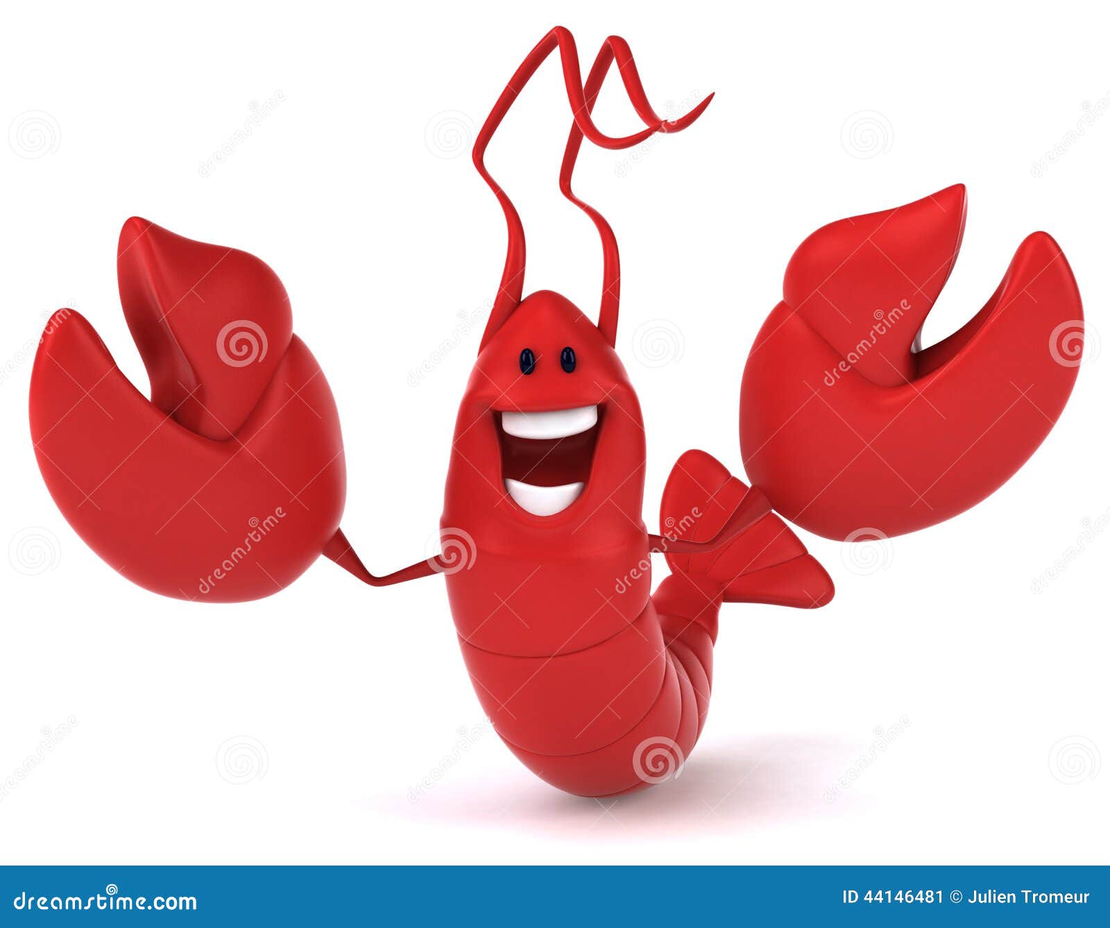 Fun Lobster Royalty-Free Stock Photography | CartoonDealer.com #44146481