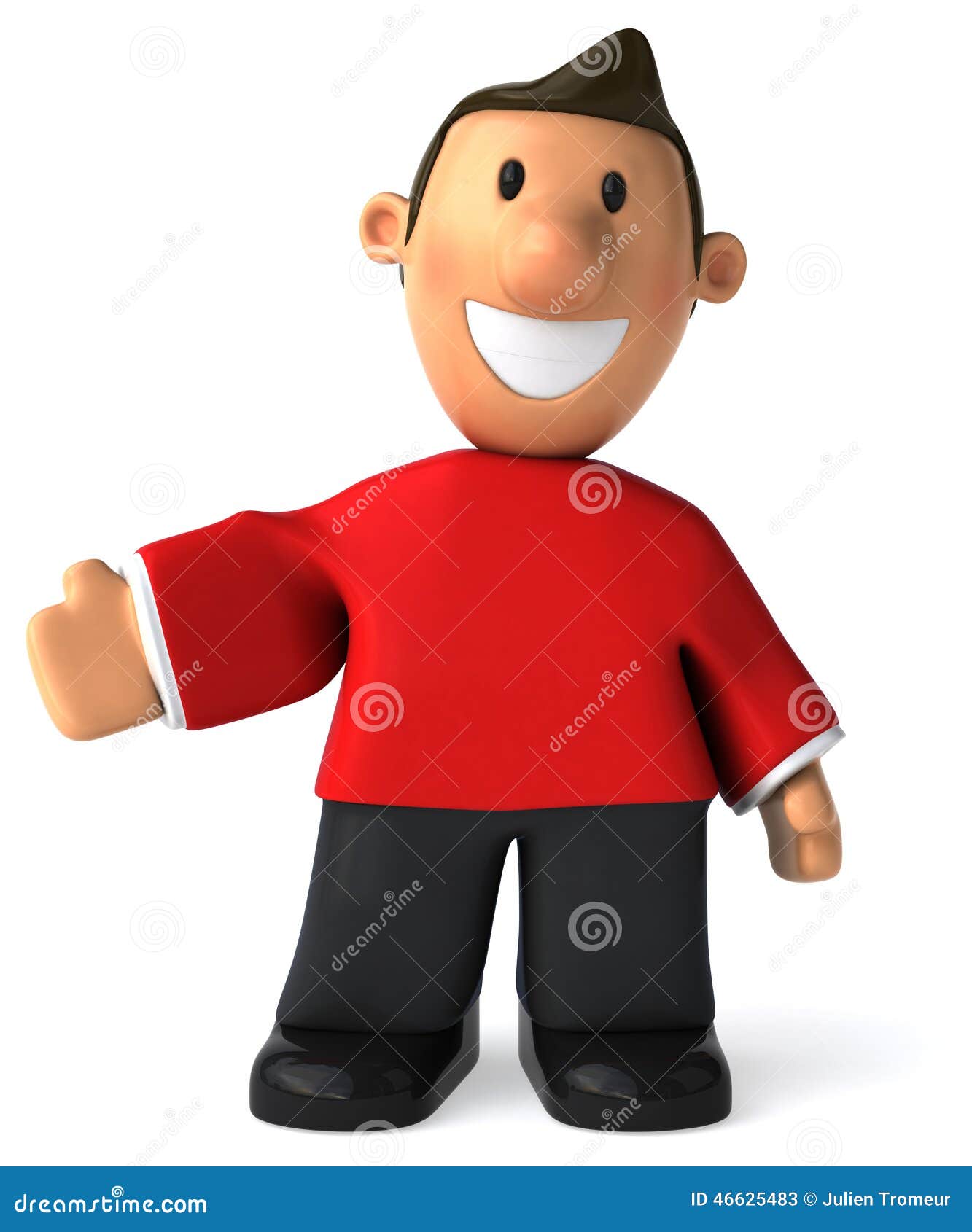 Fun man stock illustration. Illustration of person, smile - 46625483