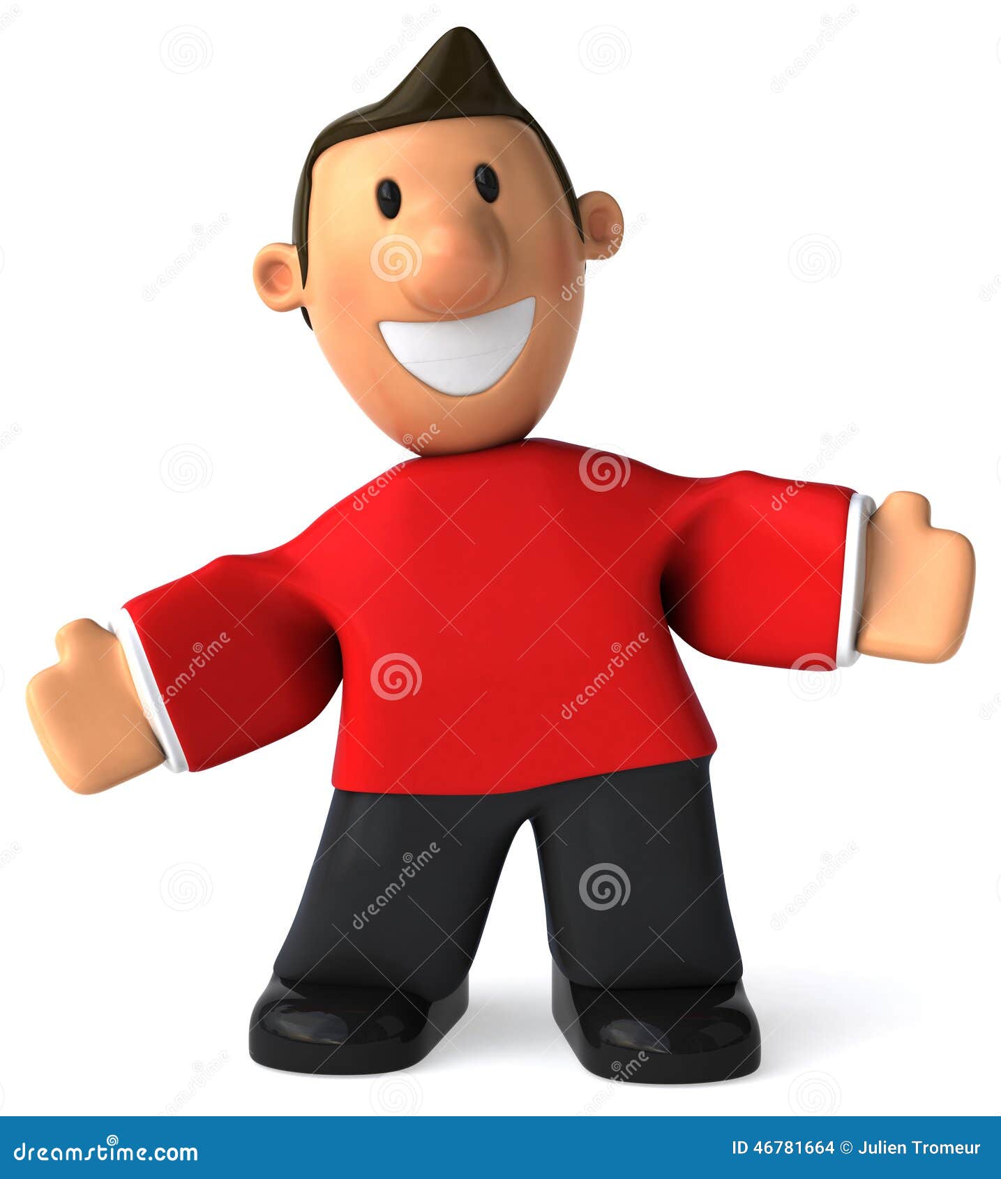 Fun man stock illustration. Illustration of icon, character - 46781664