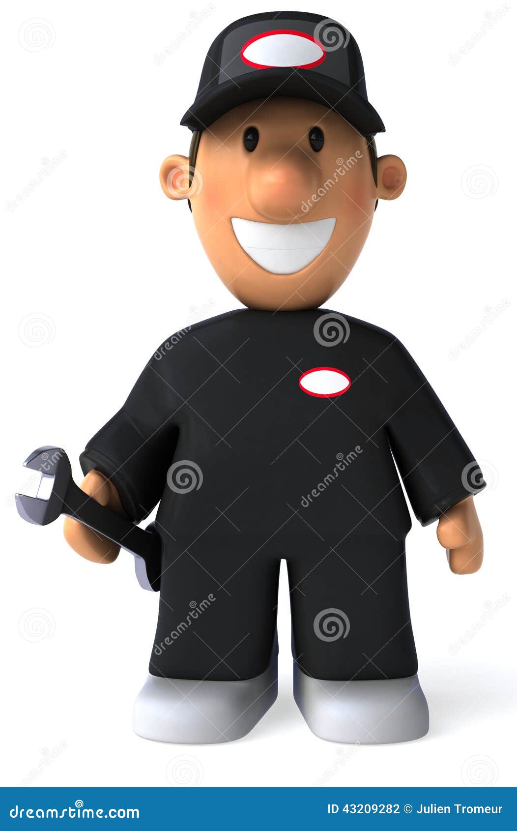 Fun mechanic stock illustration. Illustration of vehicle - 43209282