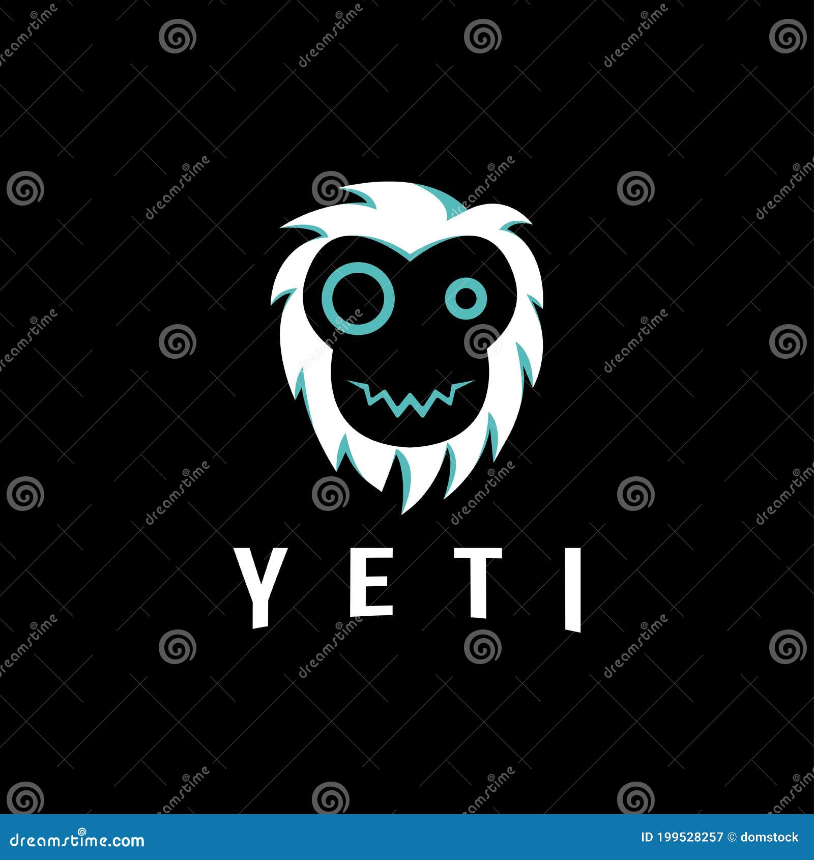 Yeti Head Vector Illustration | CartoonDealer.com #76251786