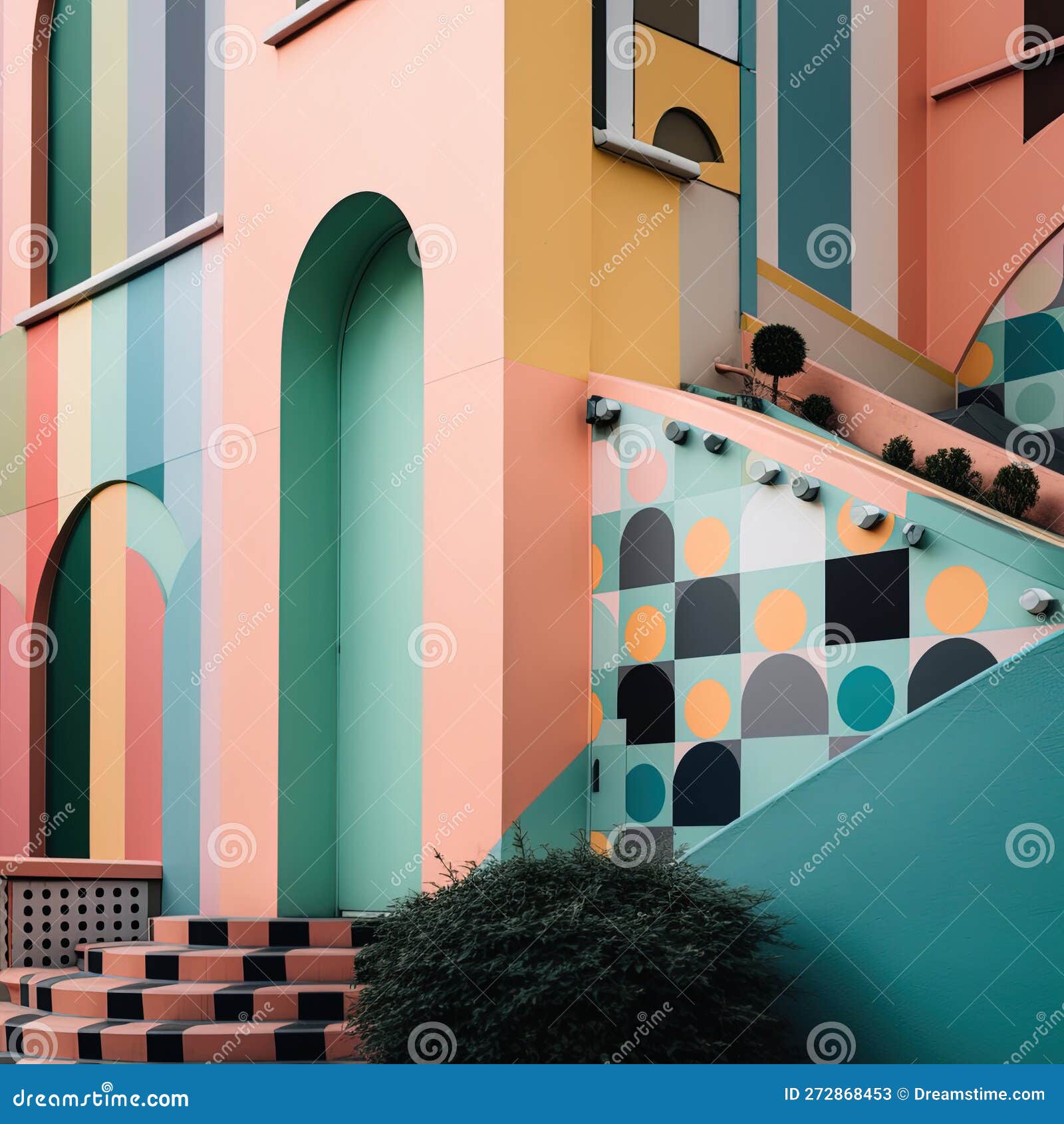 Charming Pastels and Lively Patterns Create an Unforgettable Facade on ...
