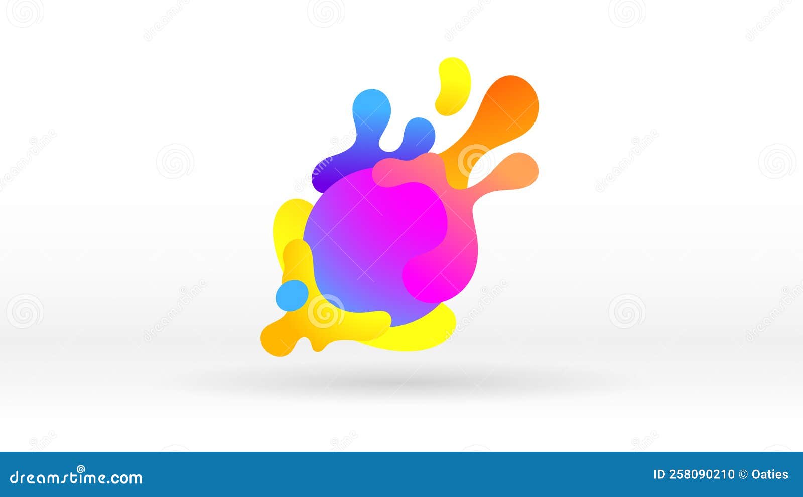 Fun Motion Wave Abstract Background Stock Illustration - Illustration ...