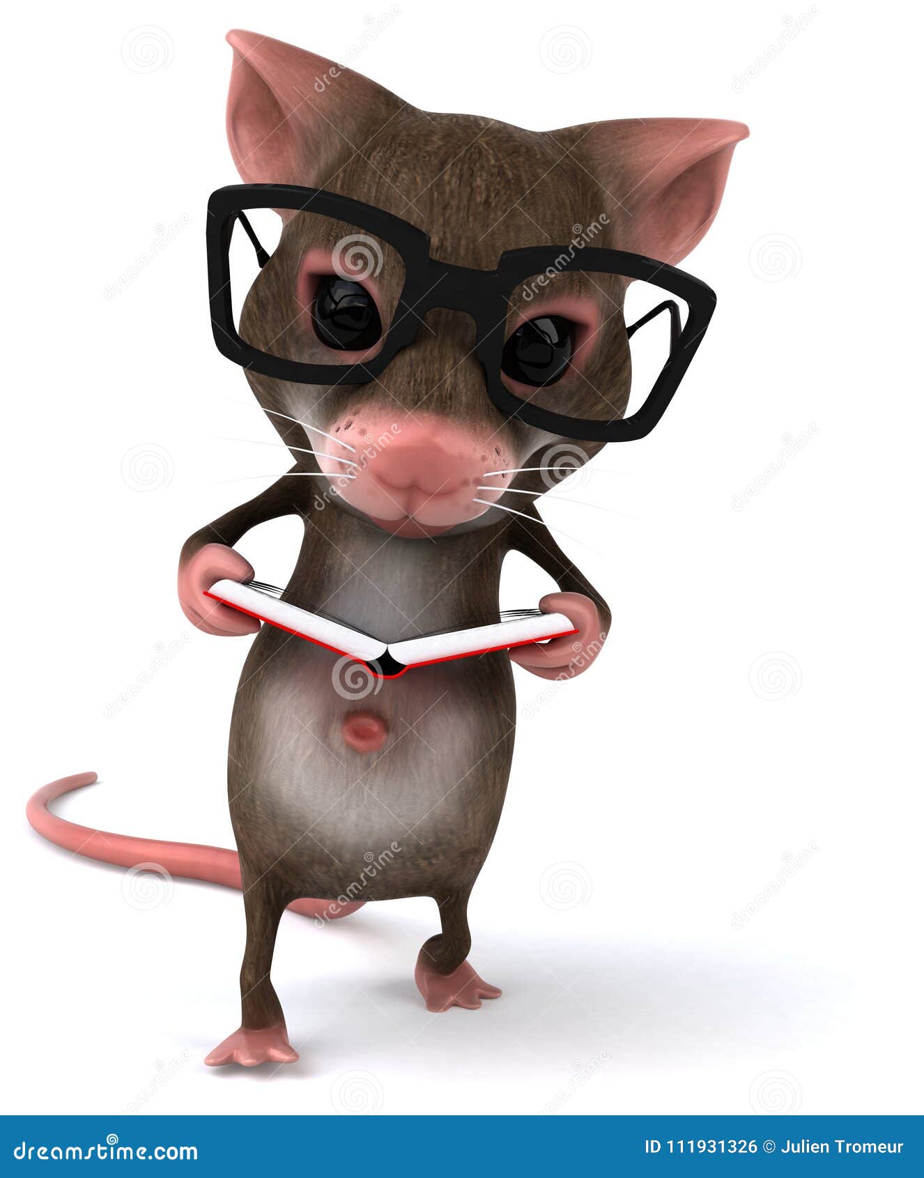 Fun mouse stock illustration. Illustration of guinea - 111931326