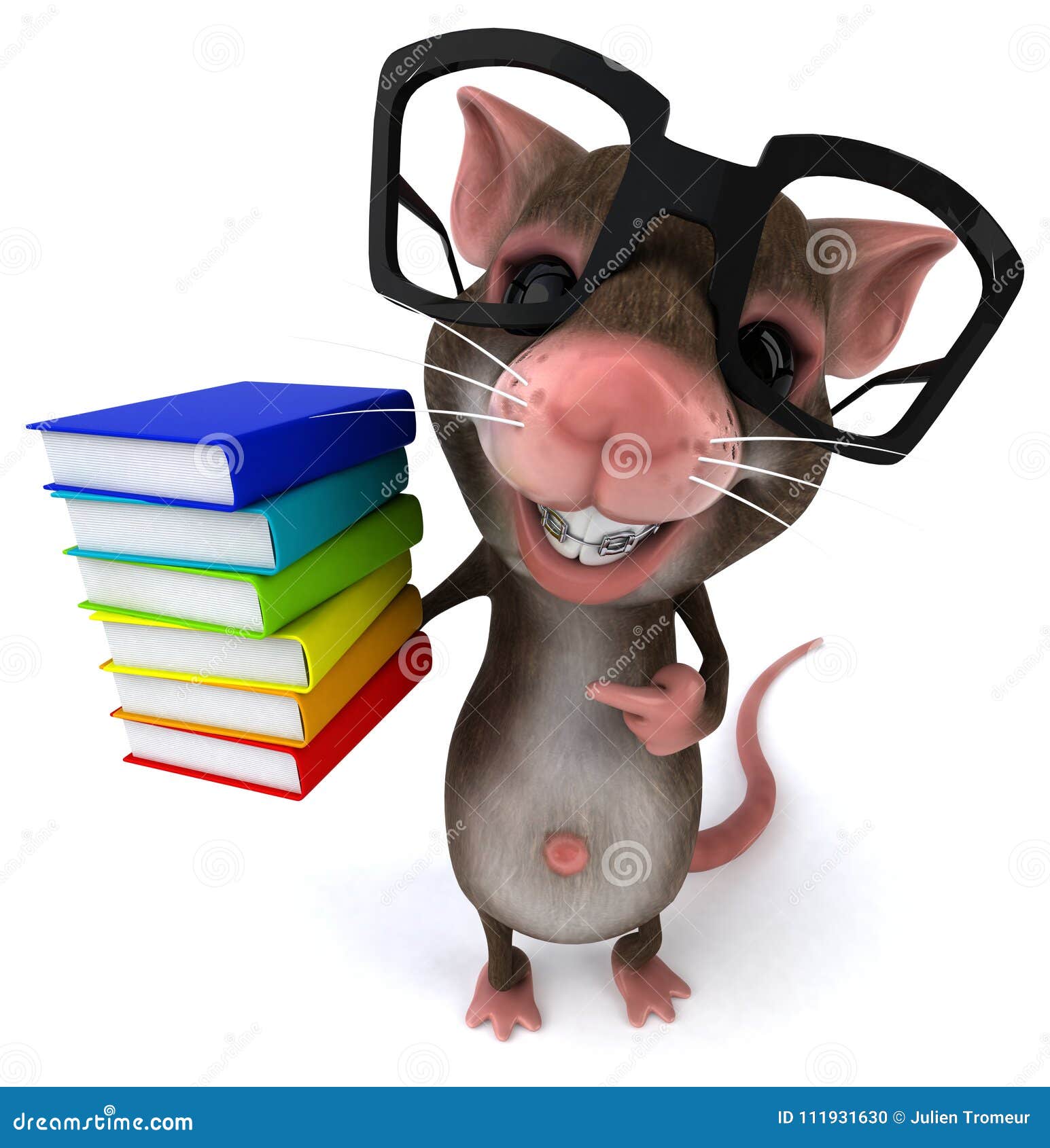 Fun mouse stock illustration. Illustration of animal - 111931630