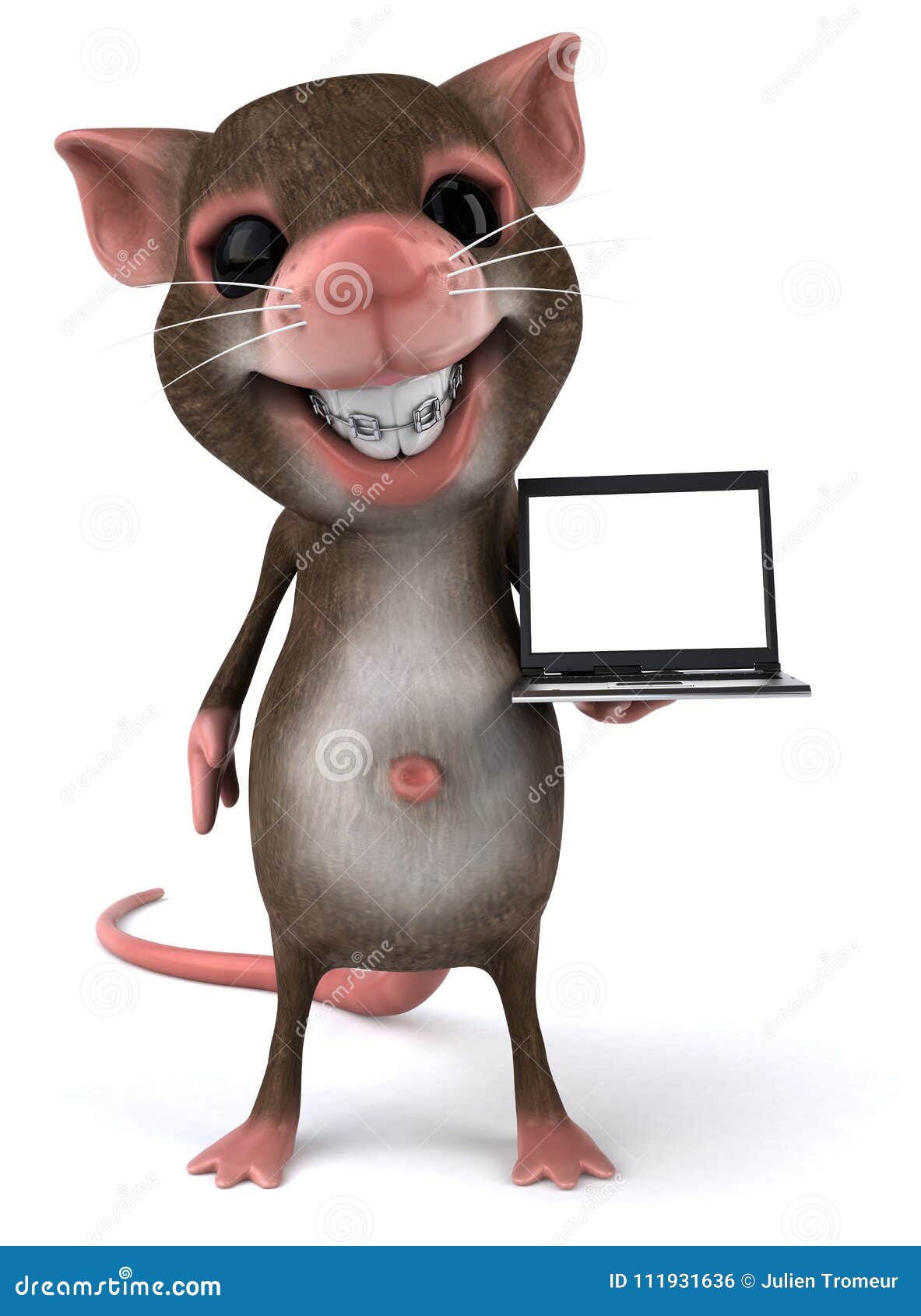 Fun mouse stock illustration. Illustration of mouth - 111931636