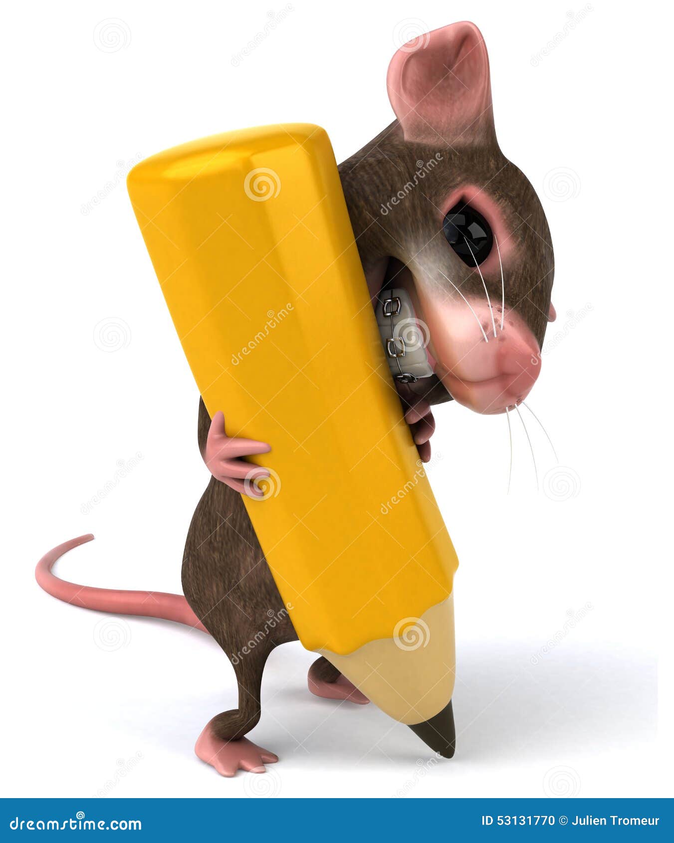 Fun mouse stock illustration. Illustration of caries - 53131770