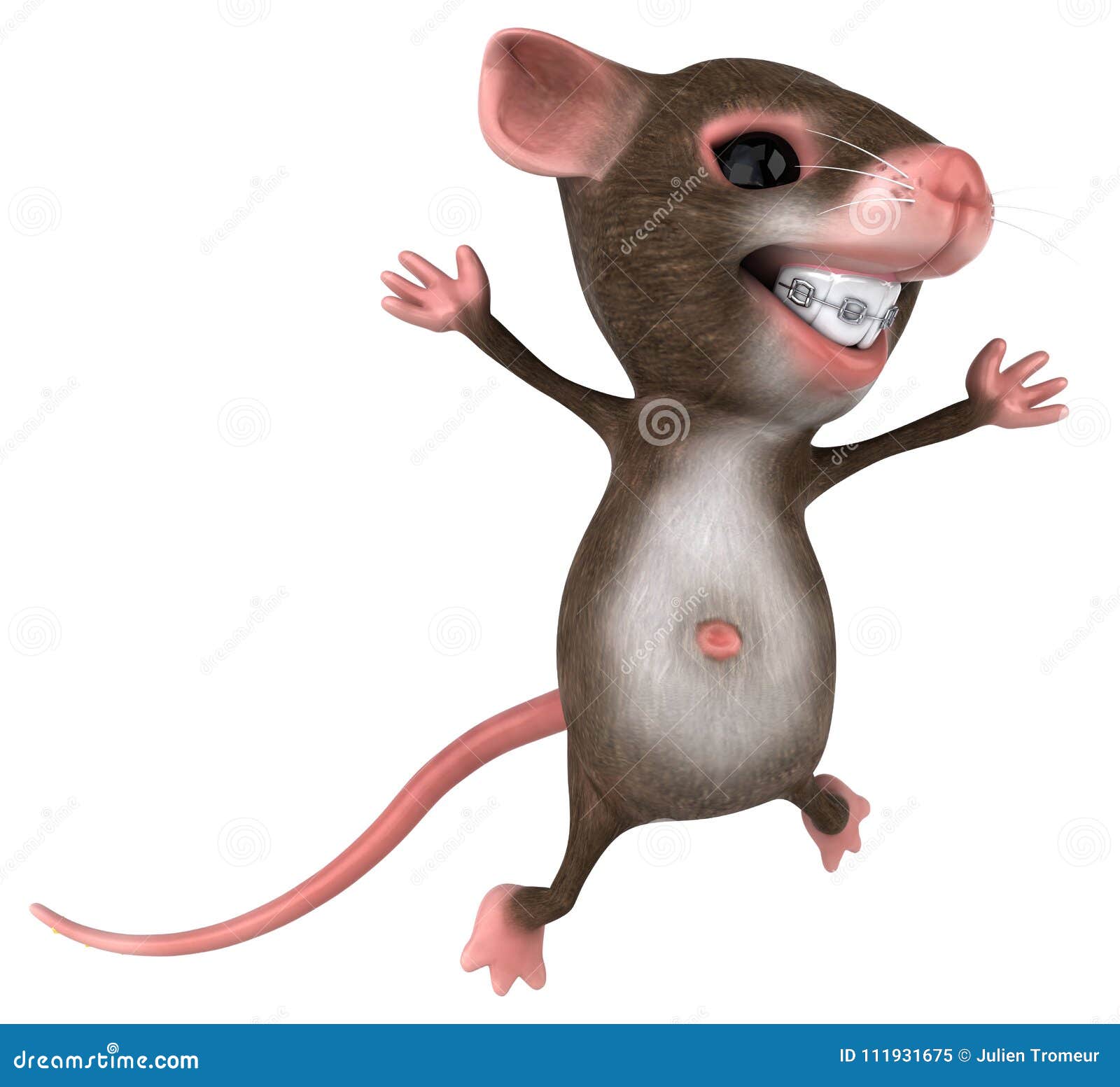 Fun mouse stock illustration. Illustration of furry - 111931675