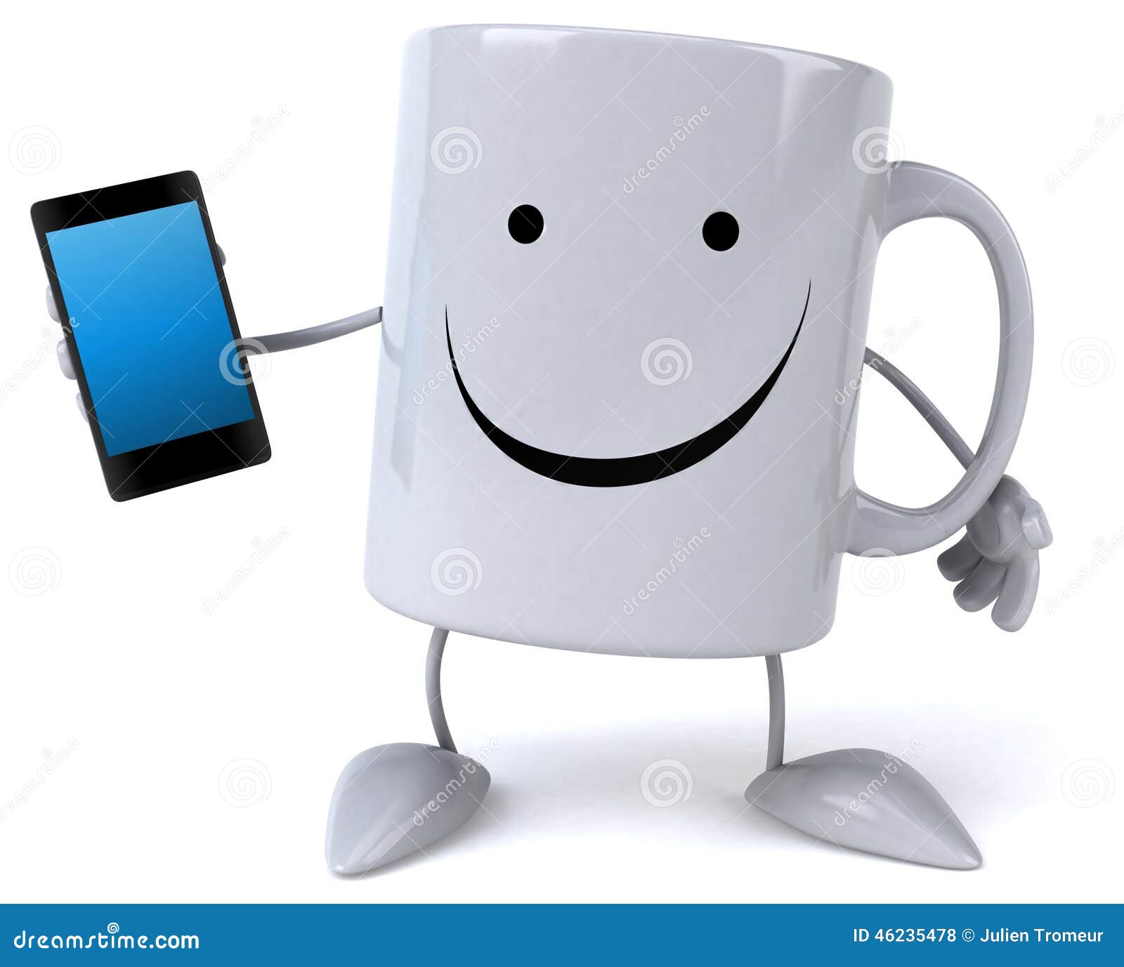 Fun mug stock illustration. Illustration of waking, wake - 46235478