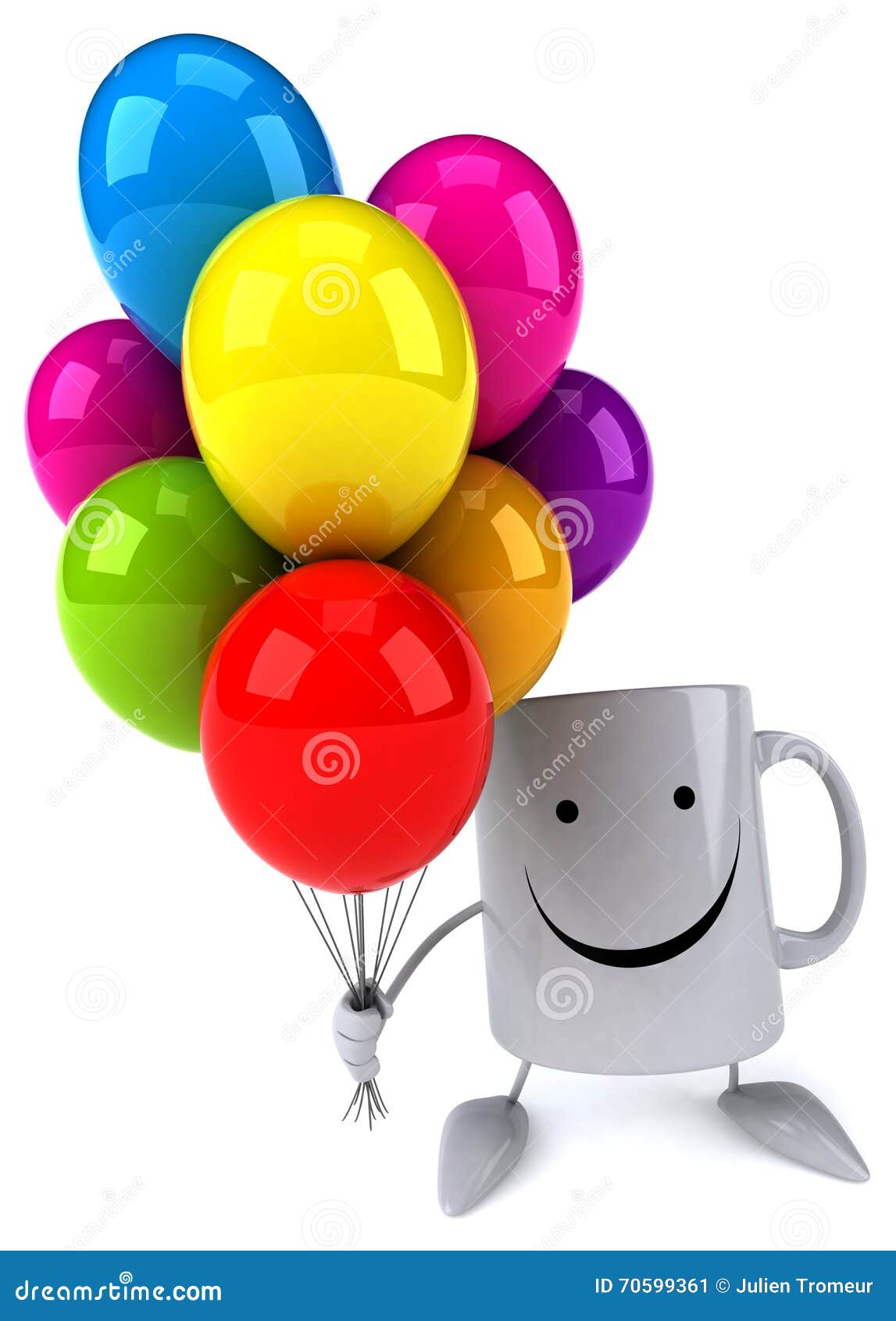 Fun mug stock illustration. Illustration of cafi, porcelain - 70599361