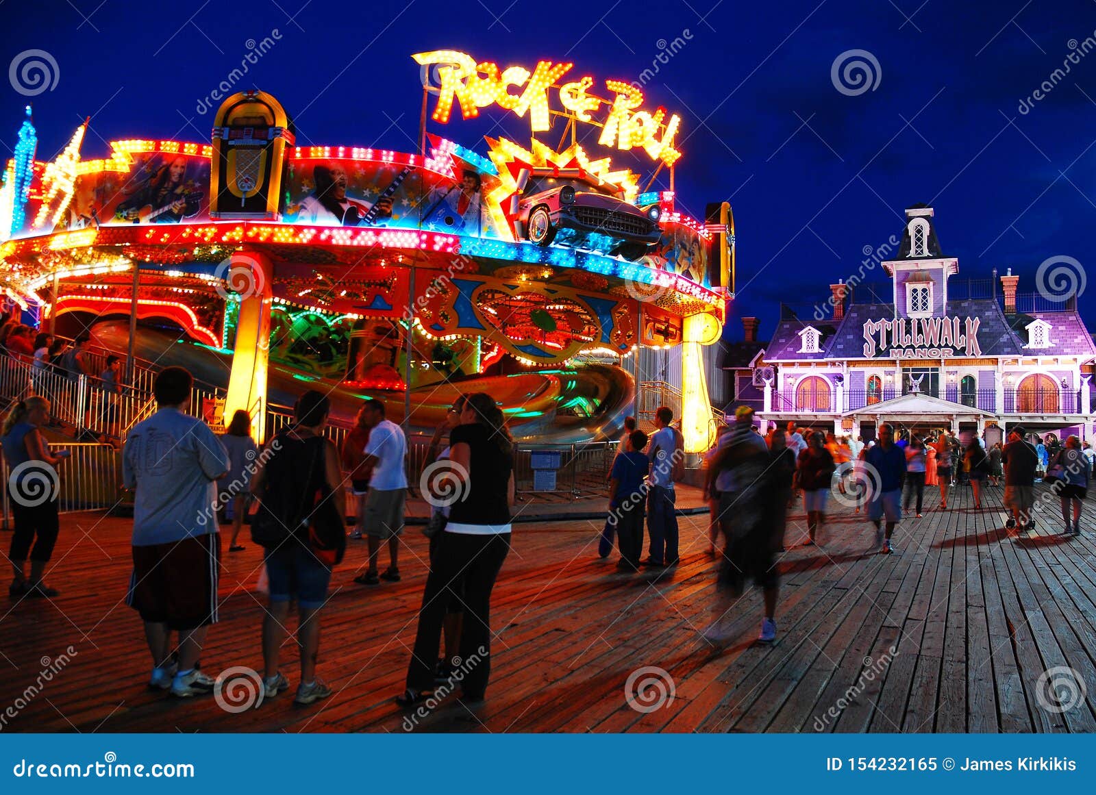 Fun Nights on the Pier on the Jersey Shore Editorial Image - Image of ...