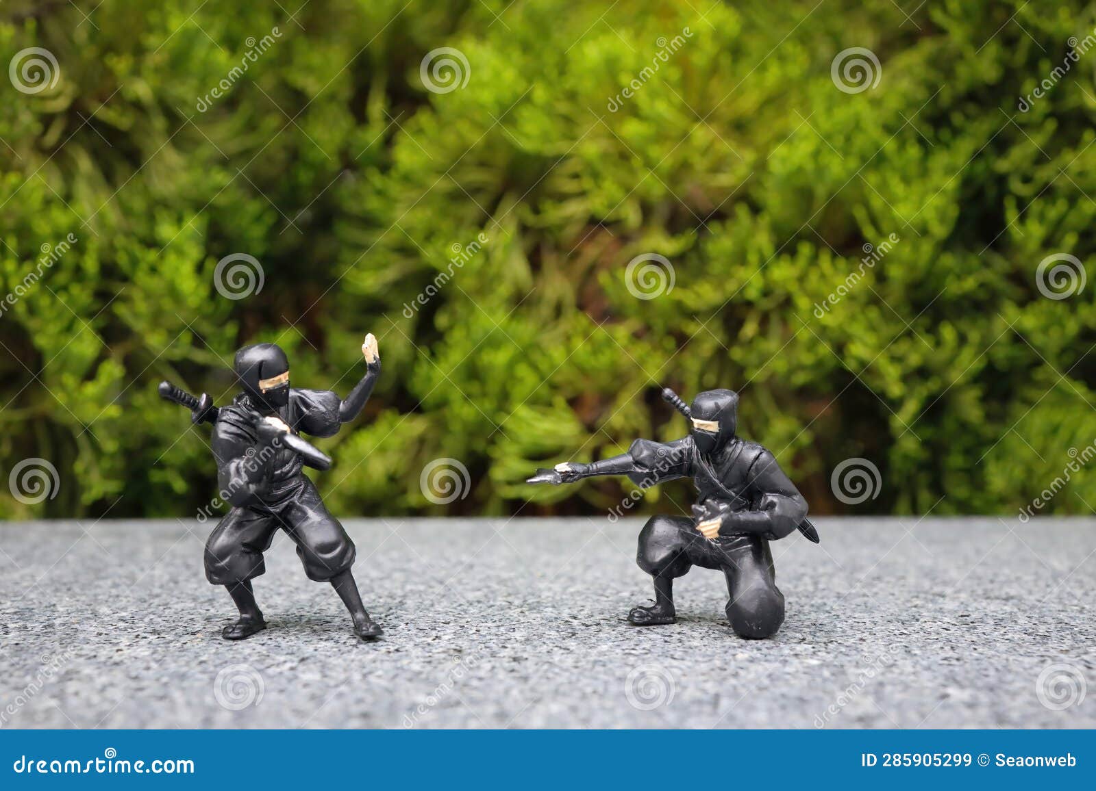 The Fun of Ninja Figure at Outdoor Stock Image - Image of conflict ...