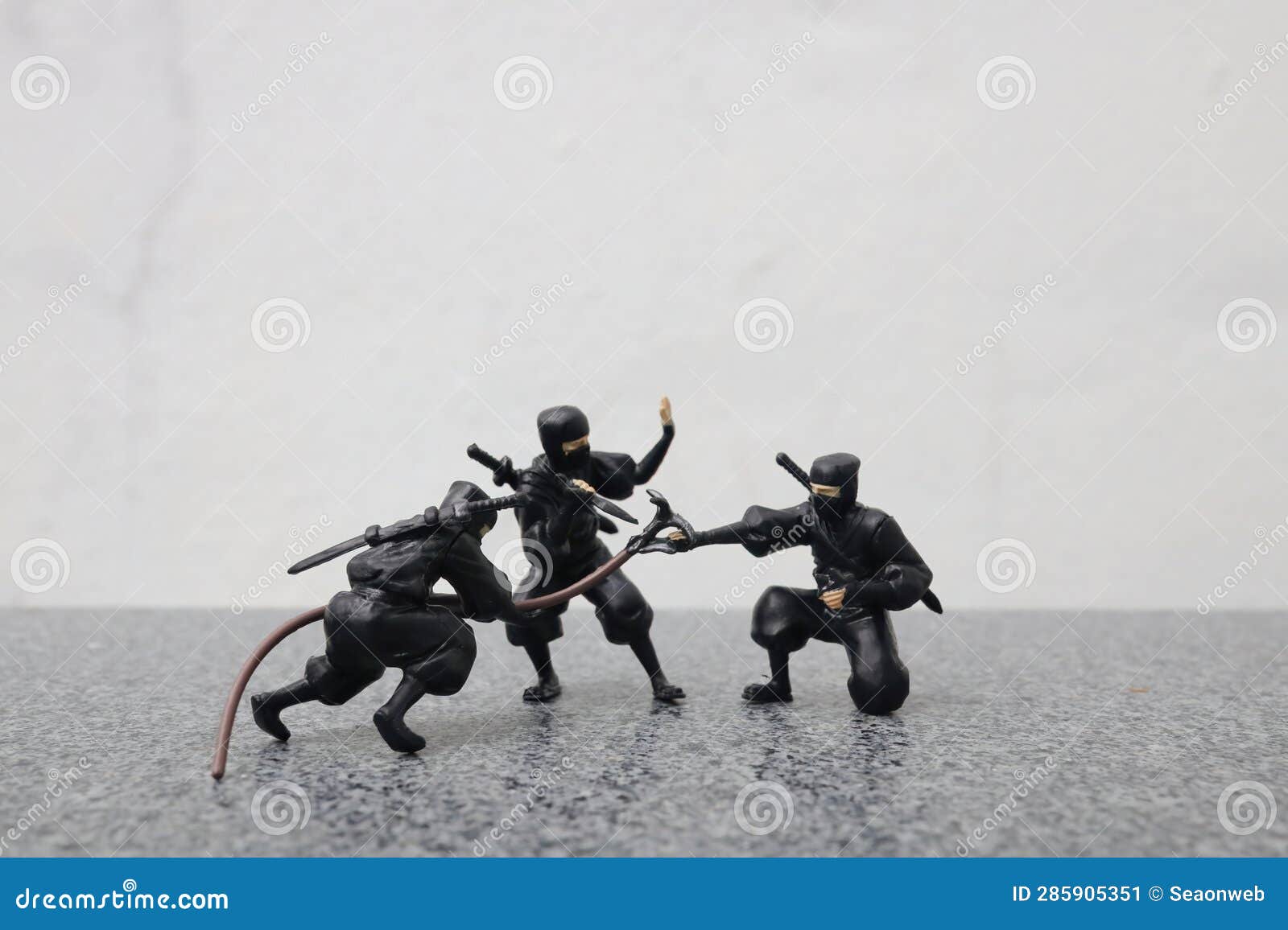 The Fun of Ninja Figure at Outdoor Stock Image - Image of conflict ...