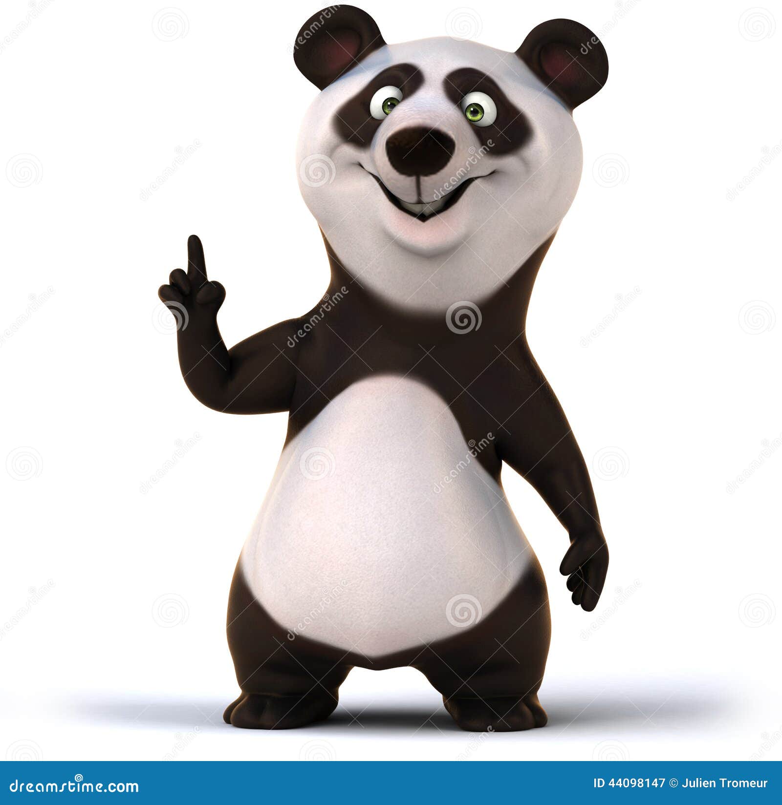Fun panda stock illustration. Illustration of studio - 44098147