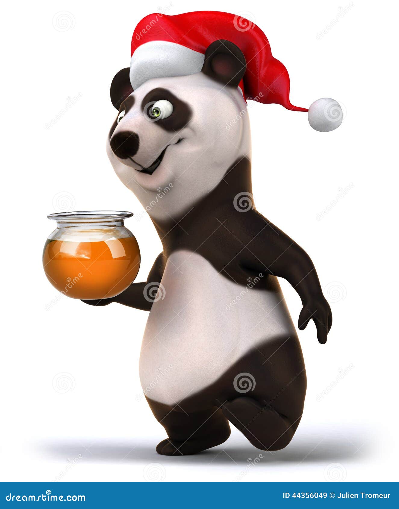 Fun panda stock illustration. Illustration of happy, white - 44356049