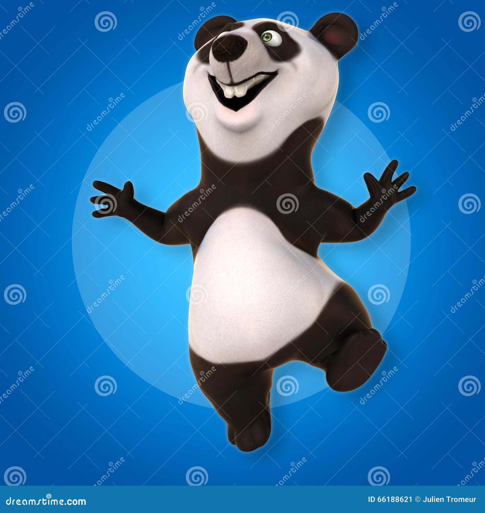Fun panda stock illustration. Illustration of animal - 66188621