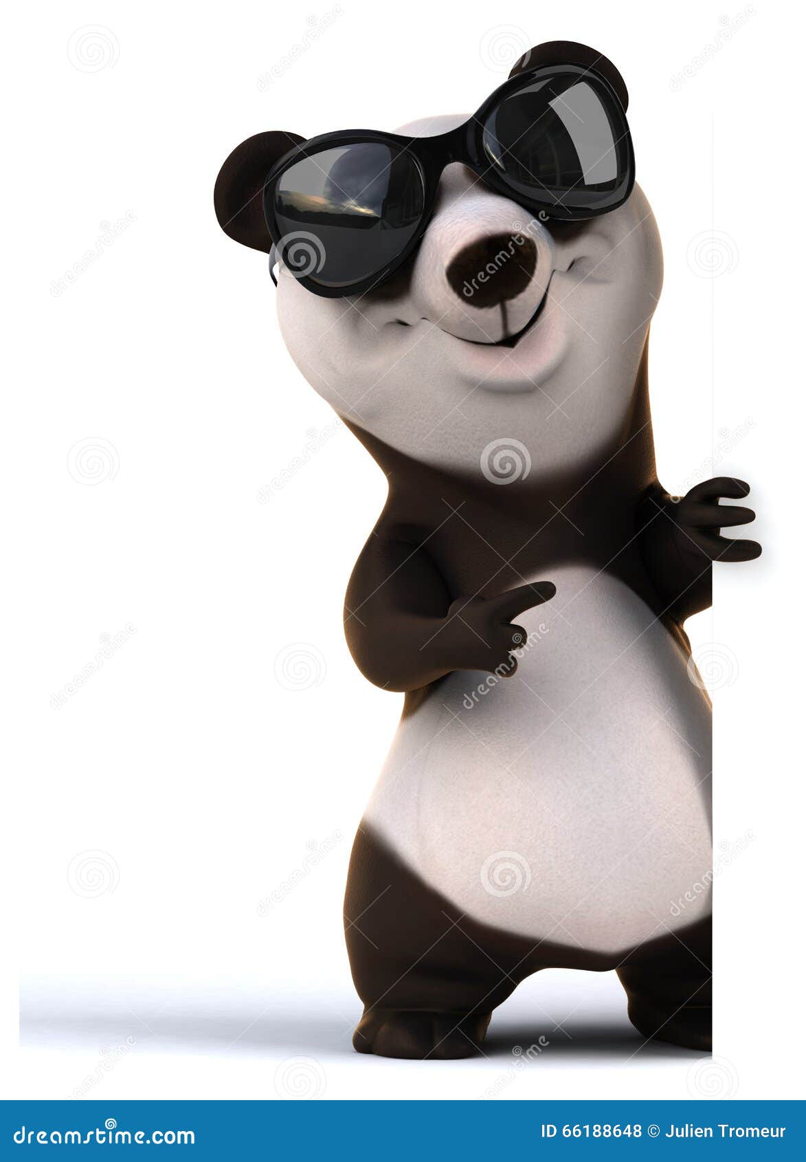 Fun panda stock illustration. Illustration of animal - 66188648