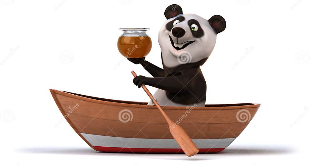 Fun panda stock illustration. Illustration of claw, panda - 73262637