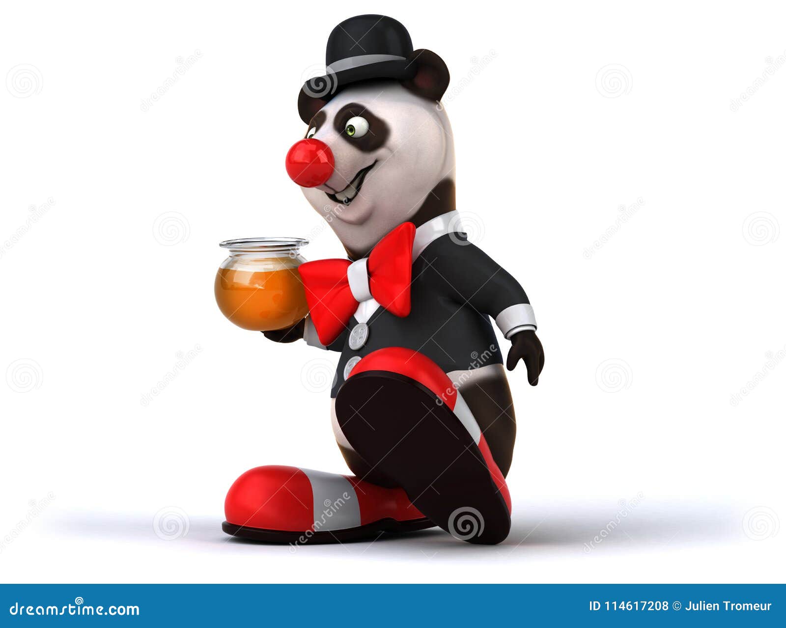 Fun panda stock illustration. Illustration of design - 114617208