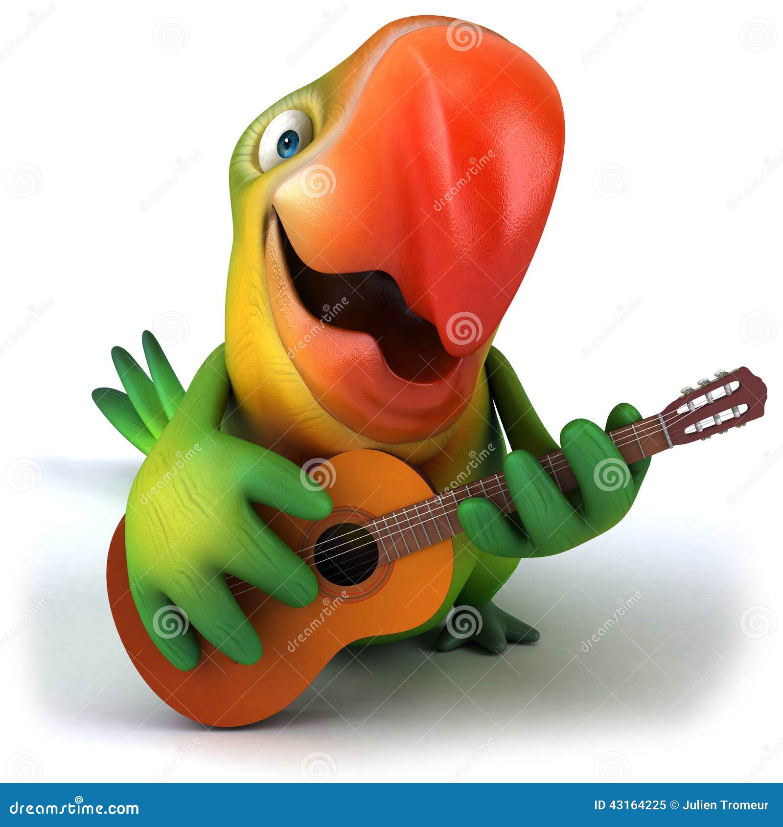 Fun parrot stock illustration. Illustration of parrot - 43164225