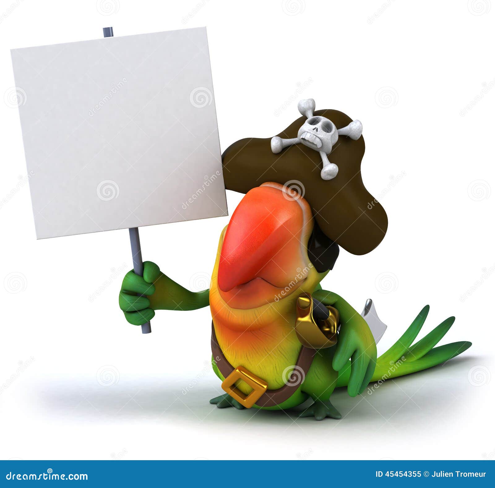 Fun parrot stock illustration. Illustration of exotic - 45454355