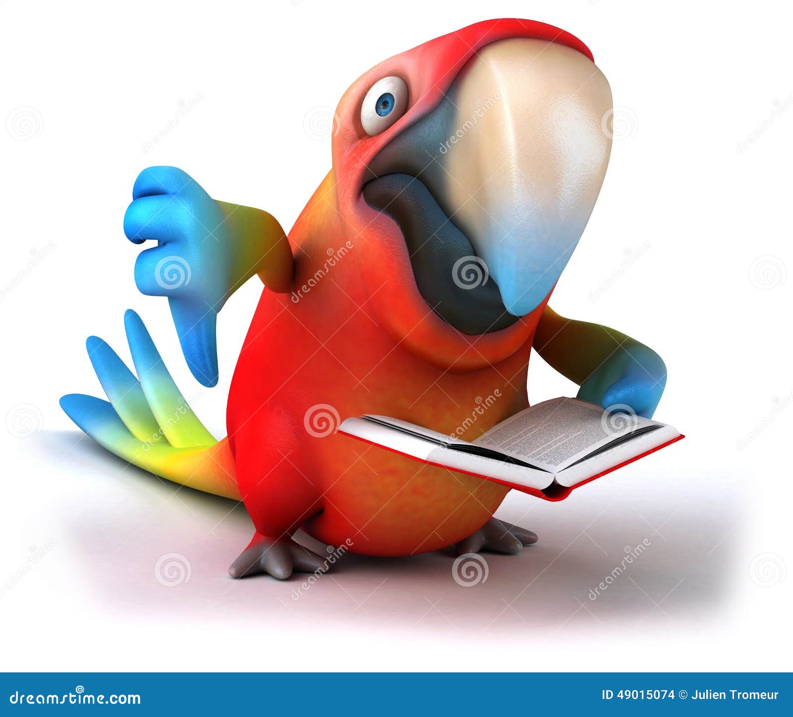 Fun parrot stock illustration. Illustration of black - 49015074