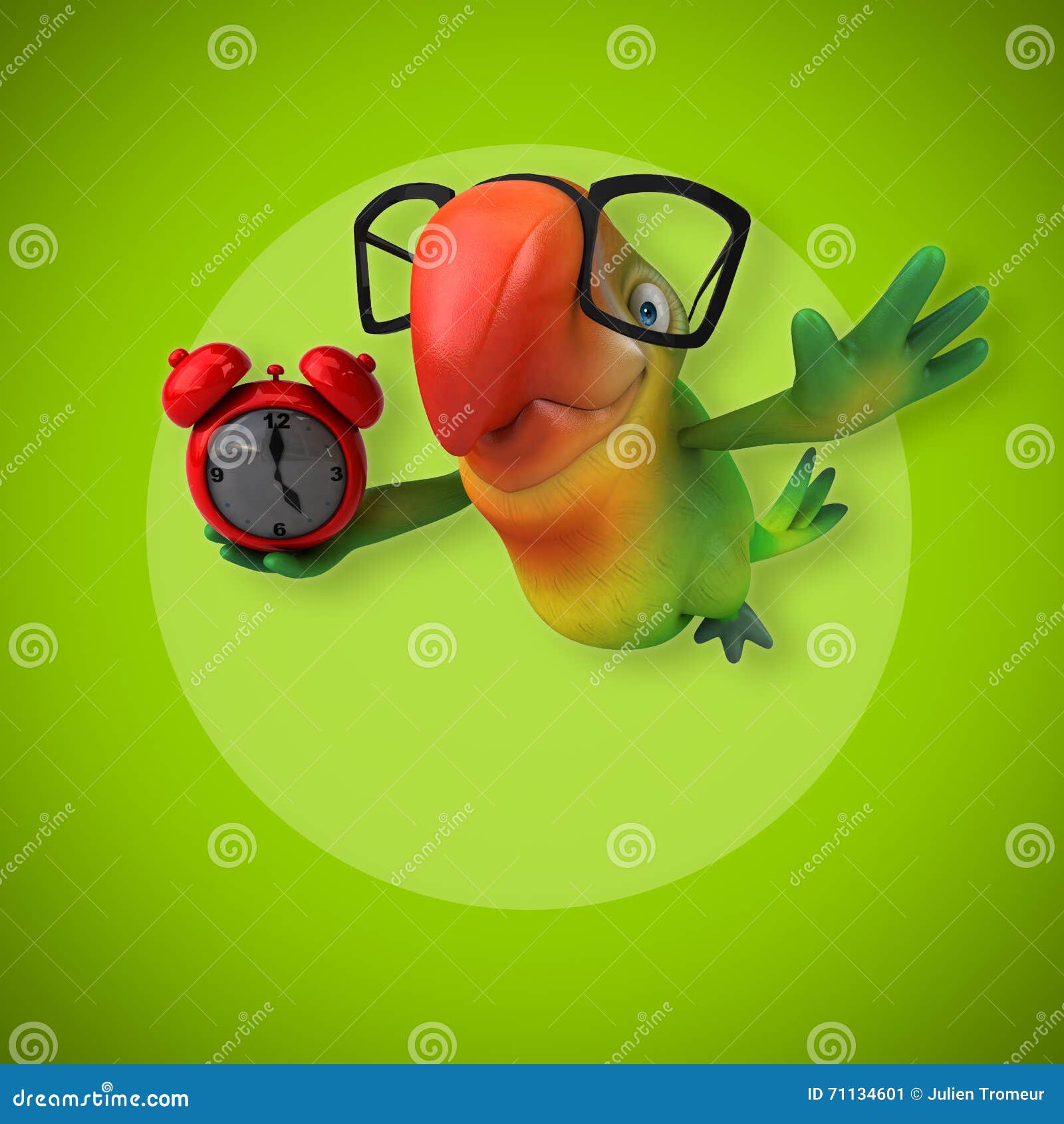 Fun parrot stock illustration. Illustration of tropics - 71134601