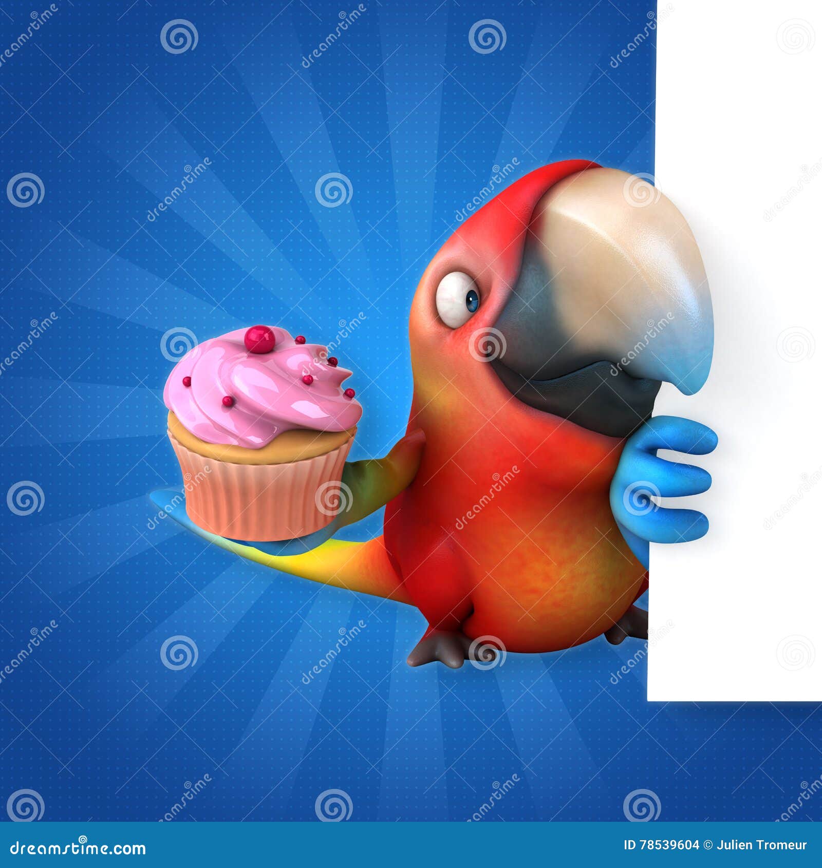 Fun parrot stock illustration. Illustration of natural - 78539604