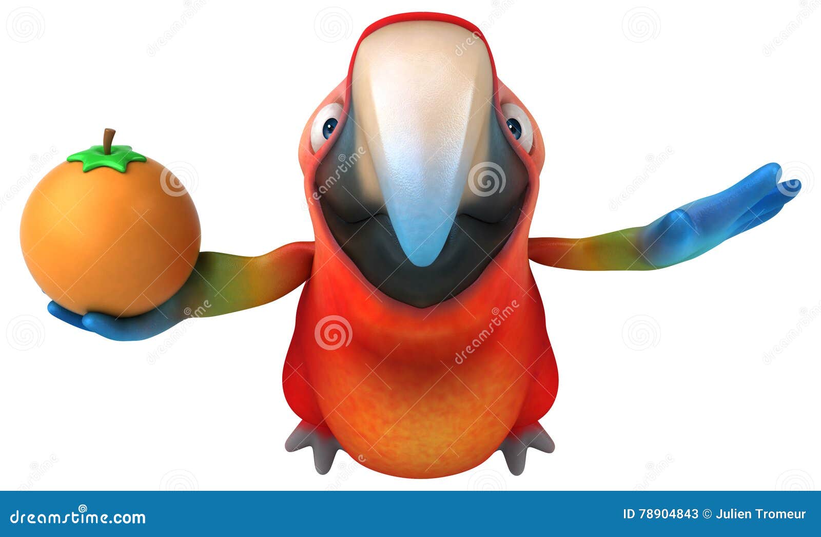 Fun parrot stock illustration. Illustration of beak, parrot - 78904843