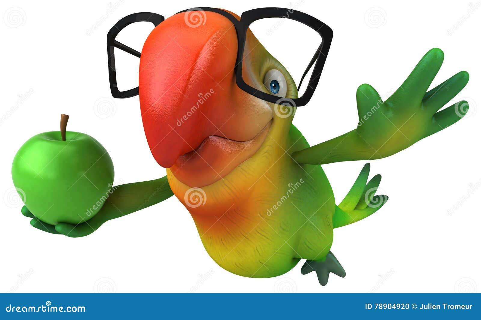 Fun parrot stock illustration. Illustration of colourful - 78904920