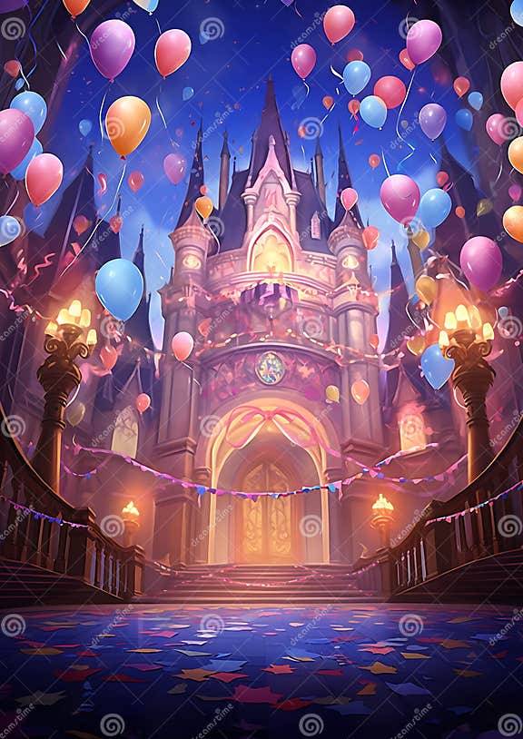 Fun party backdrops stock illustration. Illustration of nature - 286608978