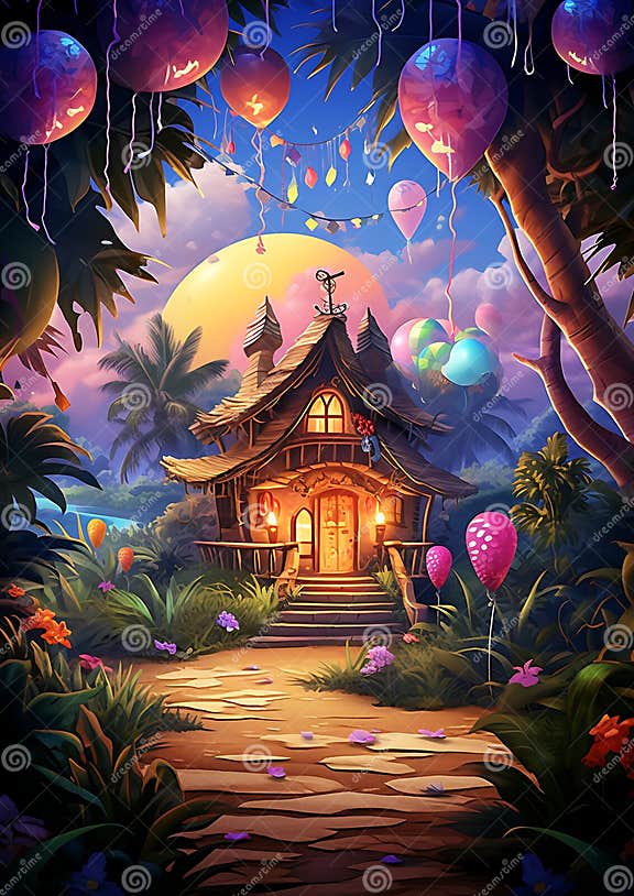 Fun party backdrops stock illustration. Illustration of horse - 286698297