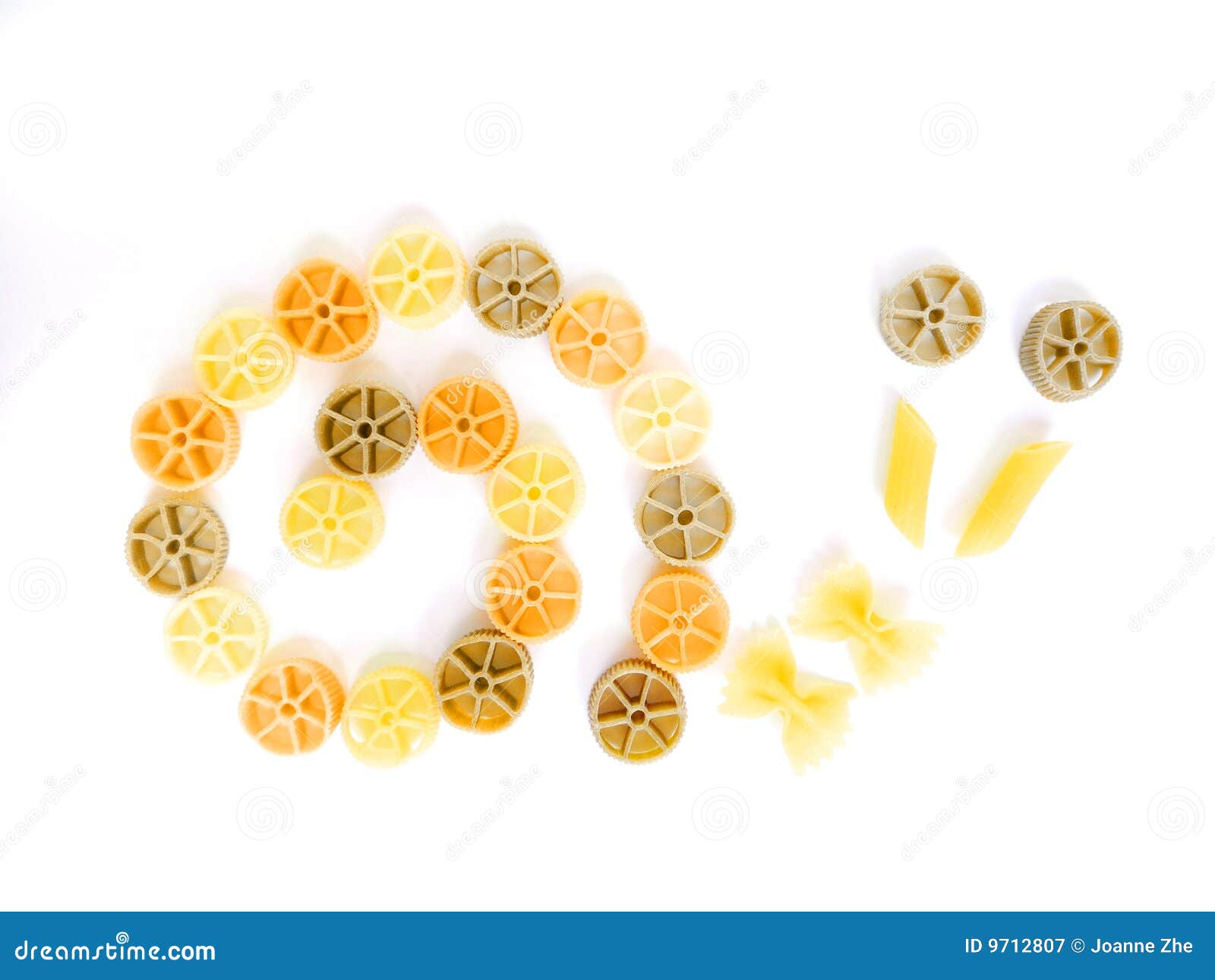 Fun pasta snail picture stock image. Image of foods, pastas - 9712807
