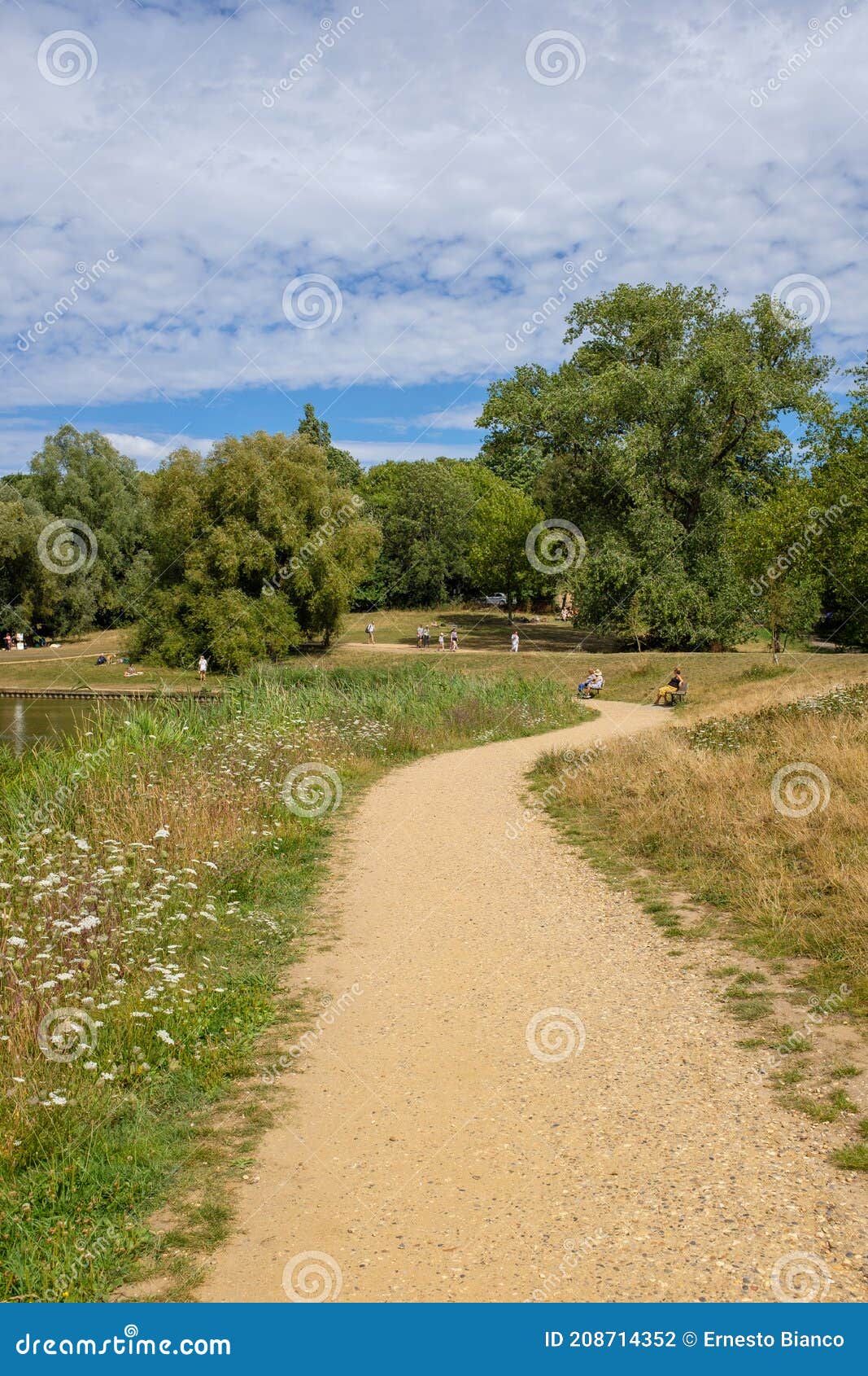 A Fun Pathway To Follow, Hampstead Heath, Uk Editorial Photography ...
