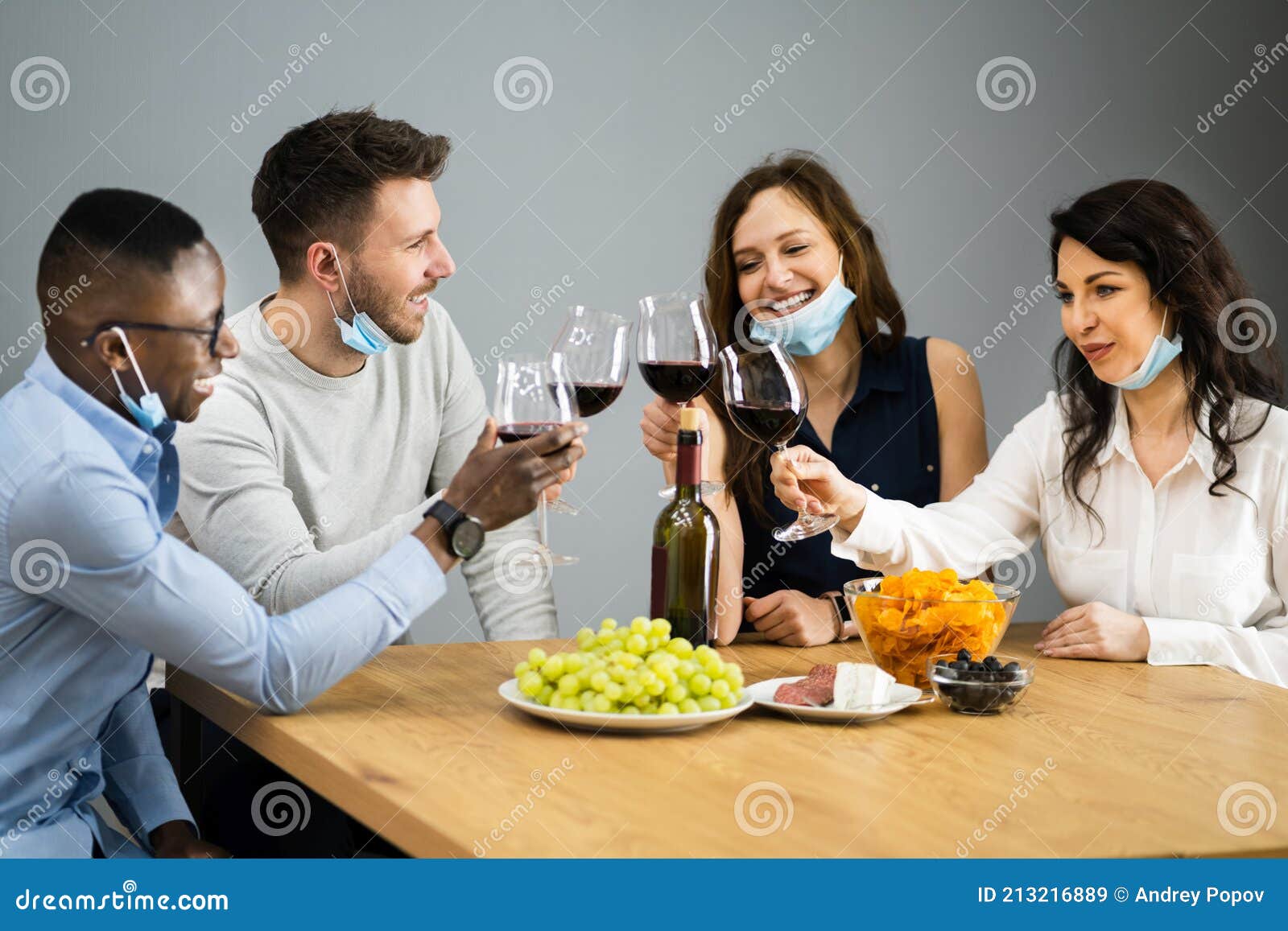 Fun People Food Party stock image. Image of mixed, distance - 213216889