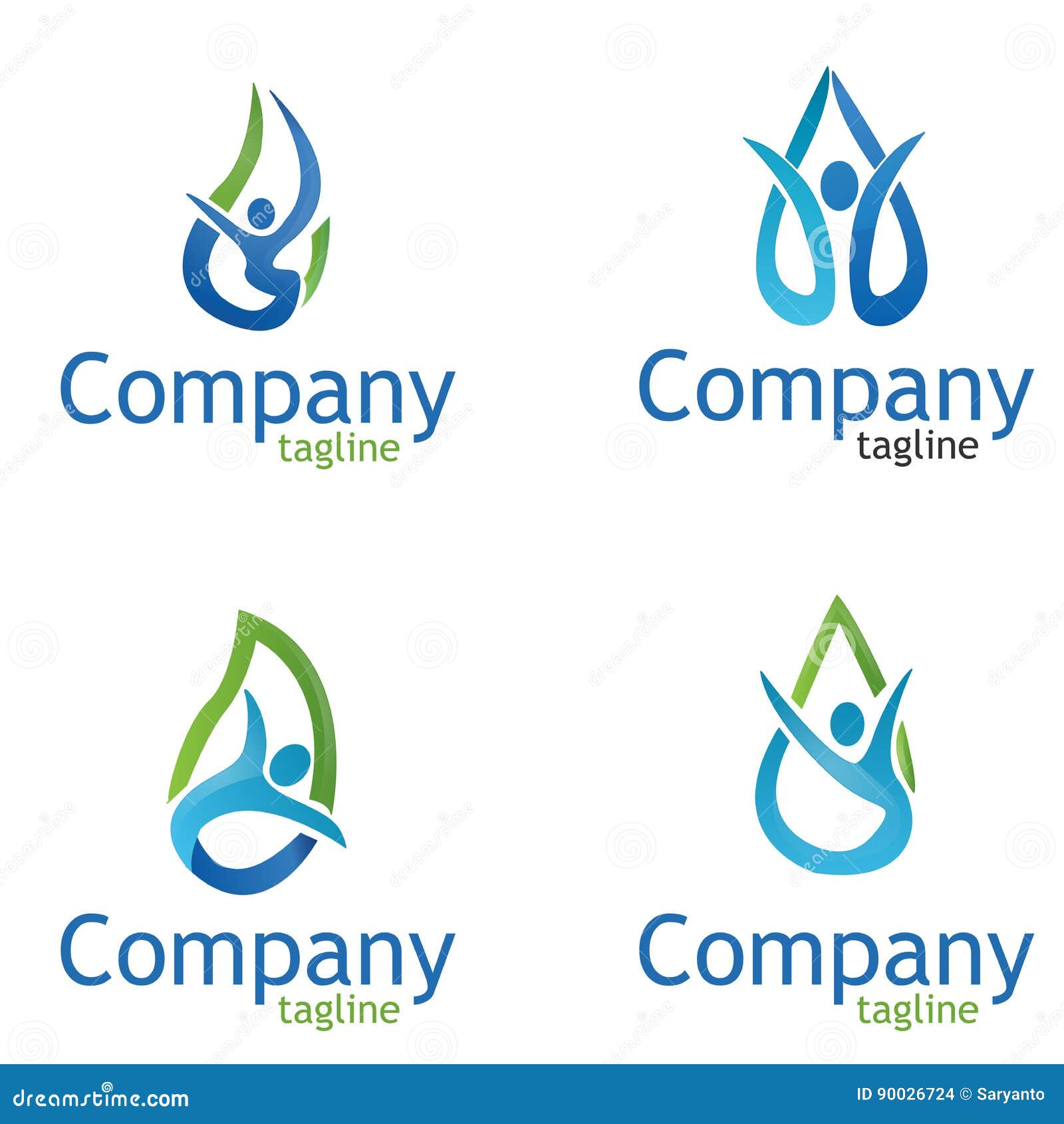 Fun People Healthy Life Logo Stock Vector - Illustration of drop ...