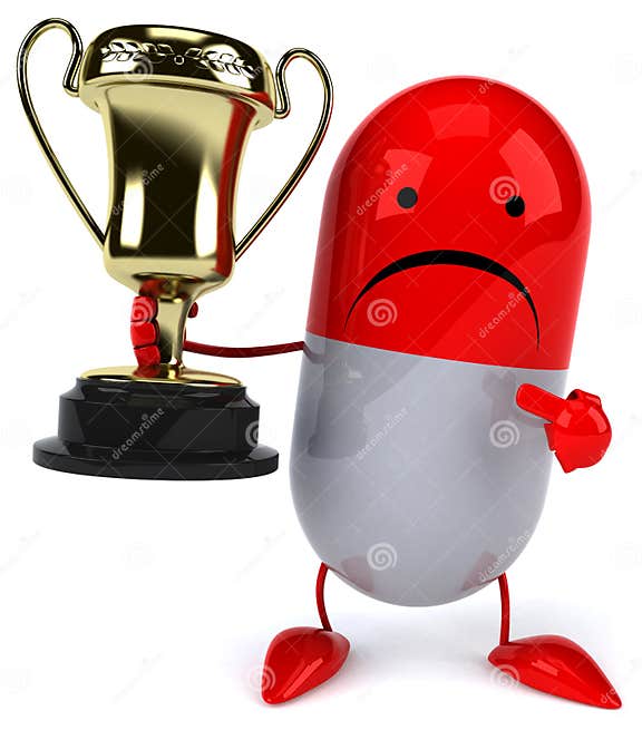 Fun pill stock illustration. Illustration of pills, illness - 46236378