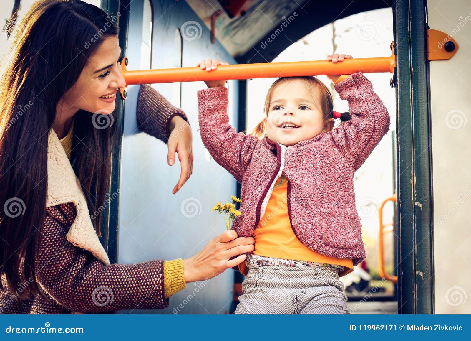Fun in playground. stock image. Image of ethnicity, autumn - 119962171