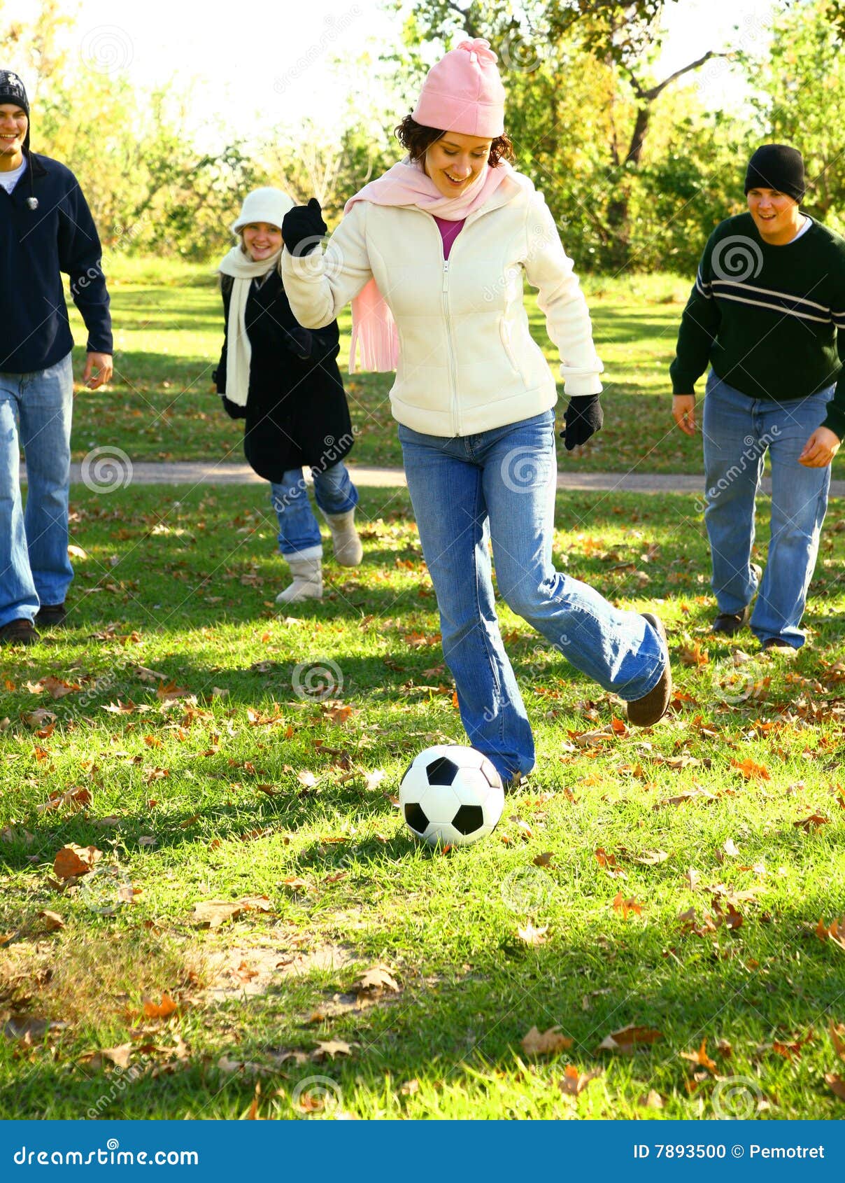 Fun Playing Ball in Park stock photo. Image of lifestyle - 7893500