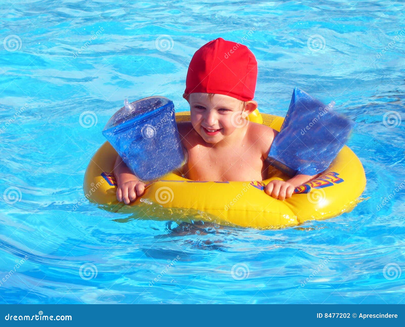 Fun in the pool stock photo. Image of colourful, blue - 8477202