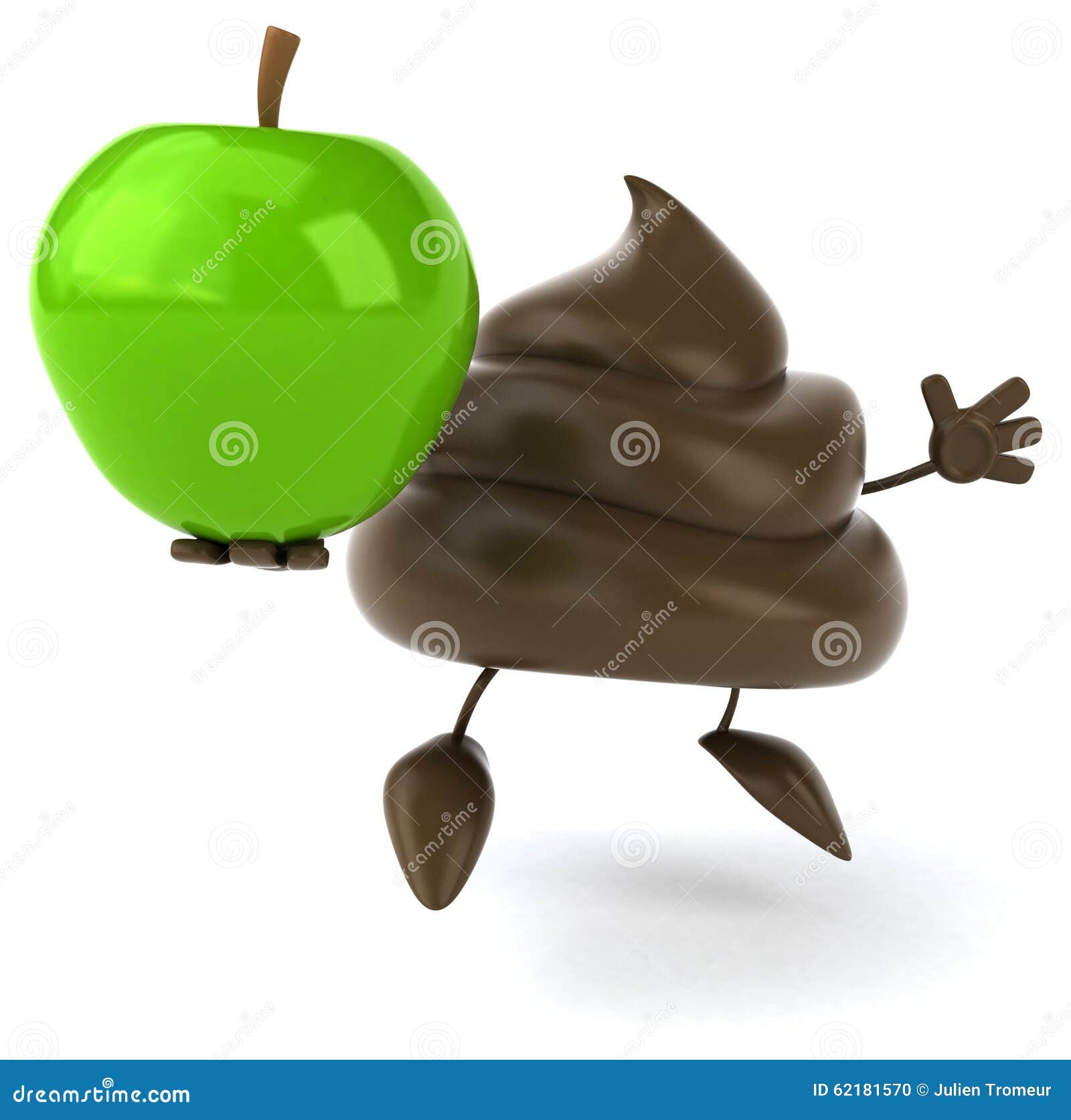 Fun poop stock illustration. Illustration of fruit, pile - 62181570