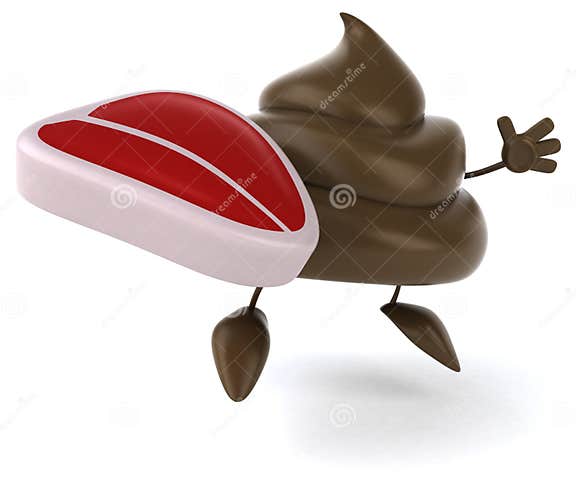 Fun poop stock illustration. Illustration of funny, poopie - 70598924