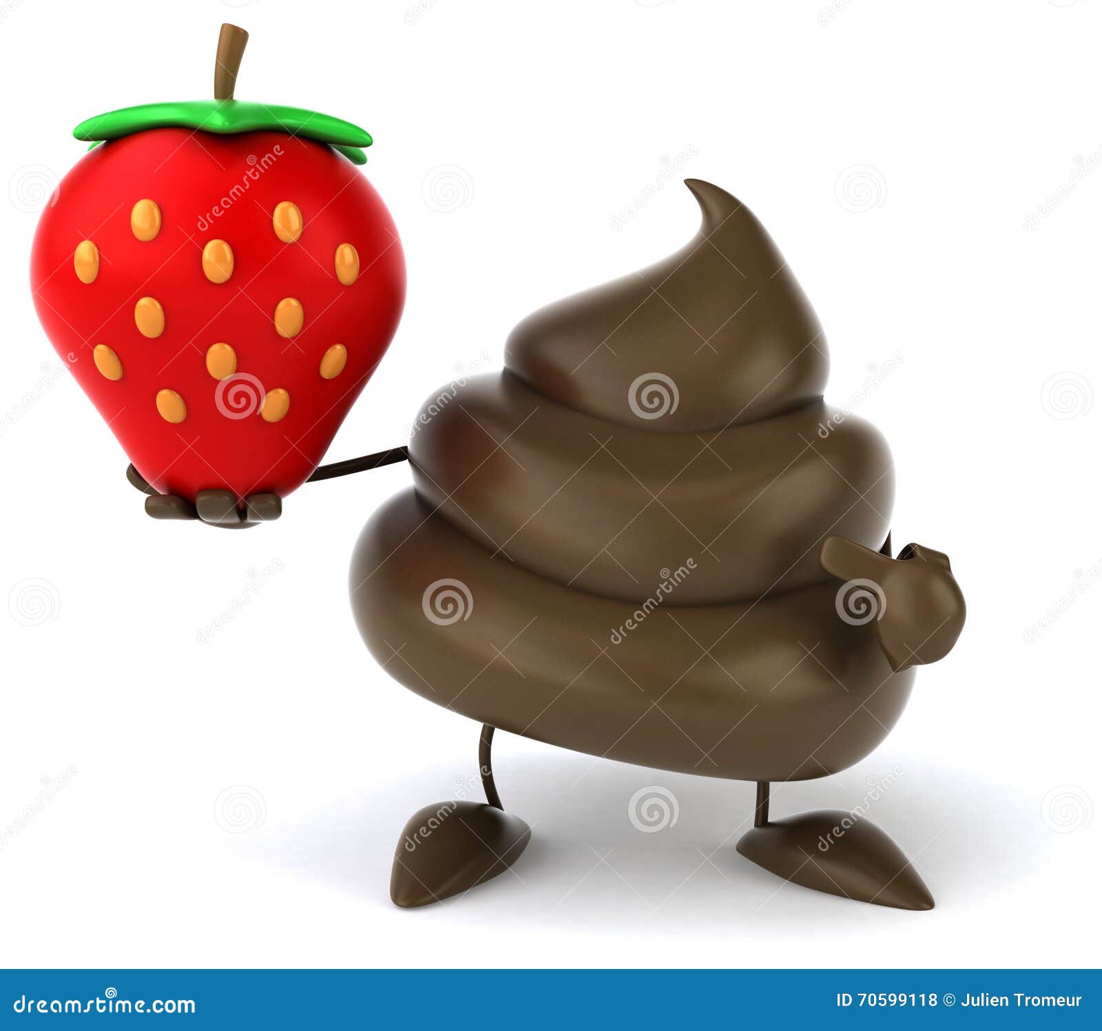 Fun poop stock illustration. Illustration of fruit, smelly - 70599118