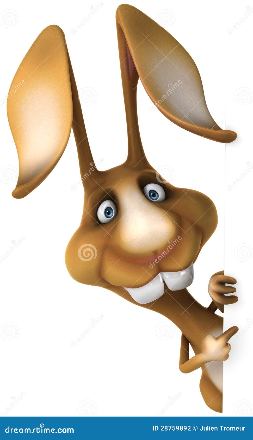 Fun rabbit stock illustration. Illustration of easter - 28759892