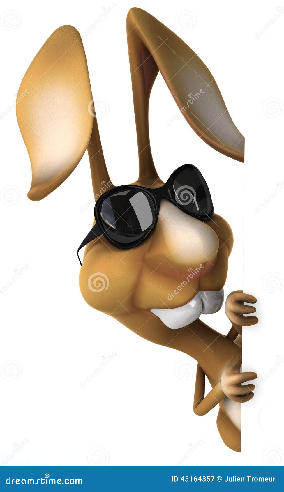 Fun rabbit stock illustration. Illustration of bunny - 43164357